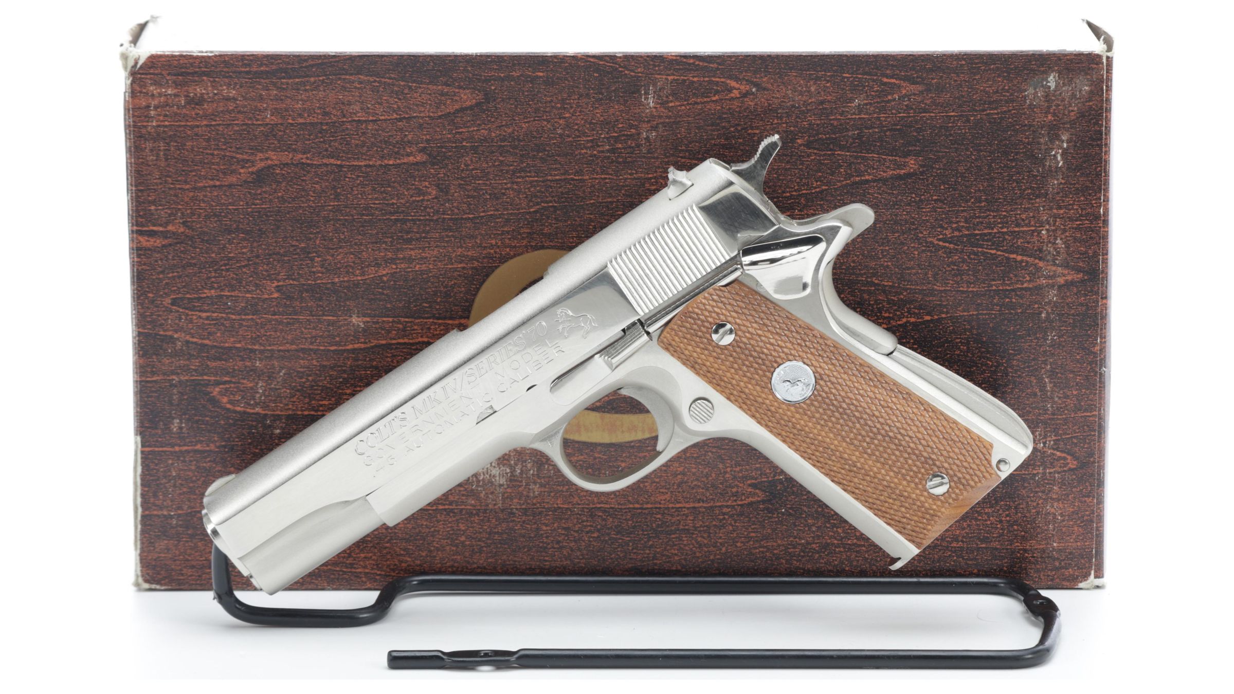 Colt Mk Iv Series 70 Government Model Semi Automatic Pistol Rock