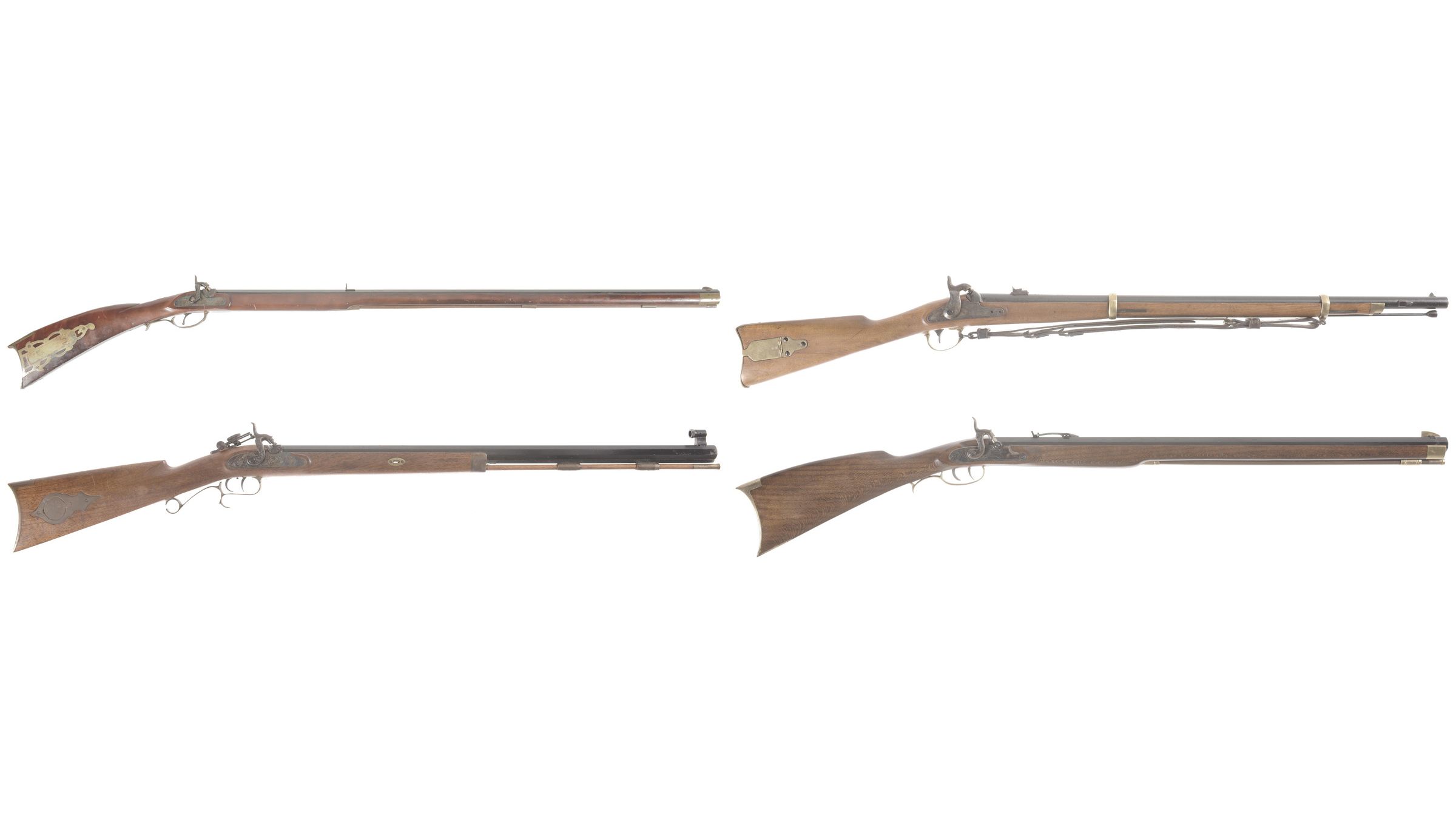 Four Contemporary Percussion Rifles | Rock Island Auction