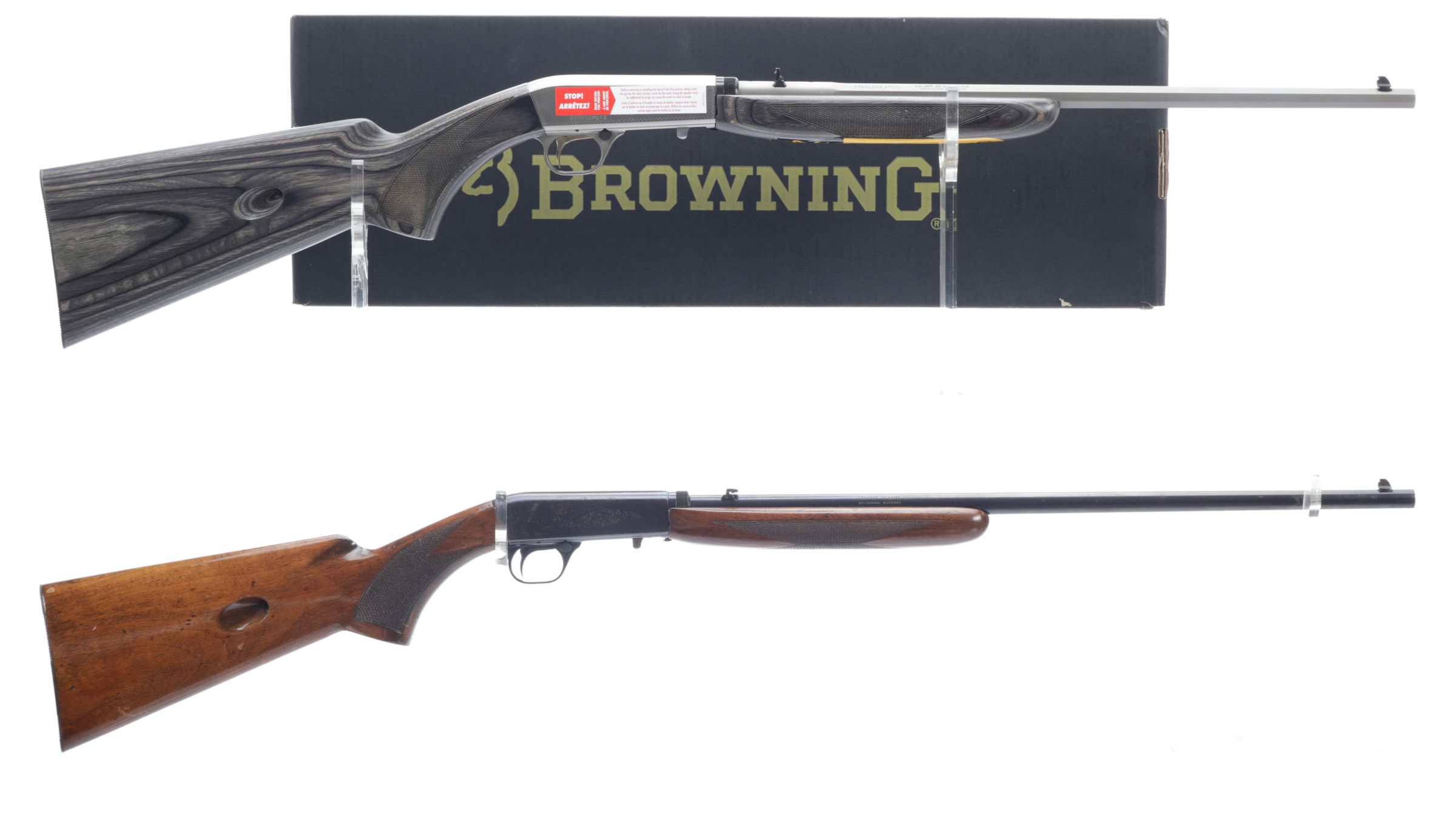 Two Browning .22 Auto Semi-Automatic Rifles | Rock Island Auction