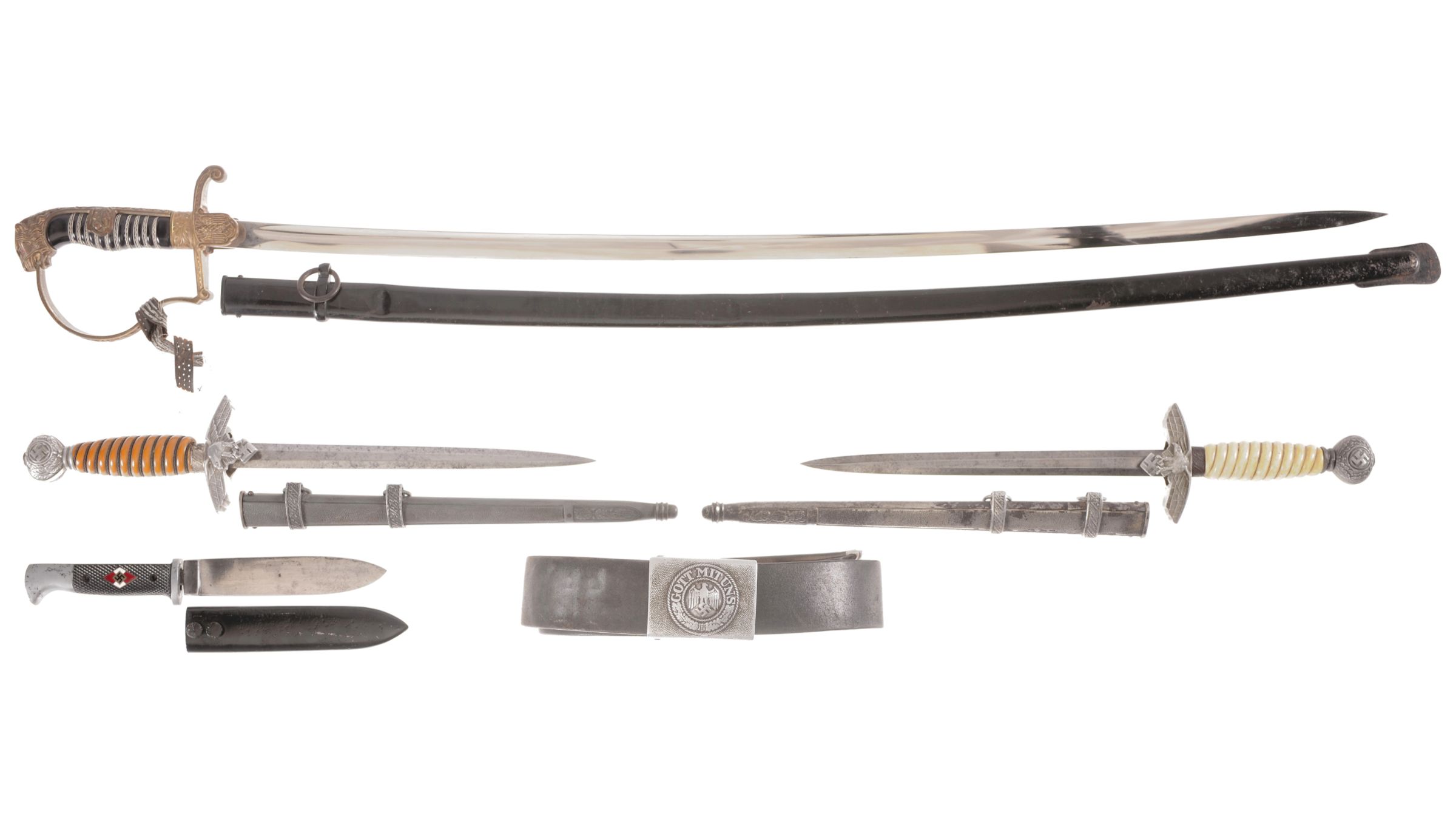 Group of German Military Style Edged Weapons | Rock Island Auction