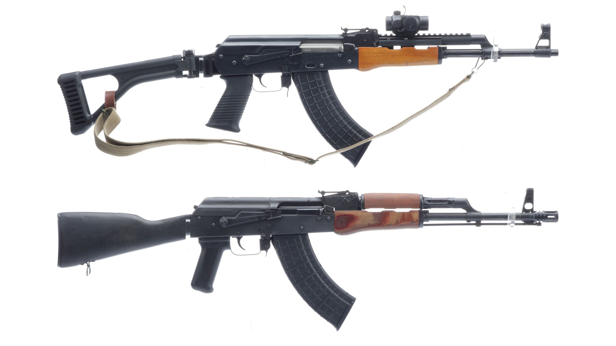 Two AK Style Semi-Automatic Rifles | Rock Island Auction