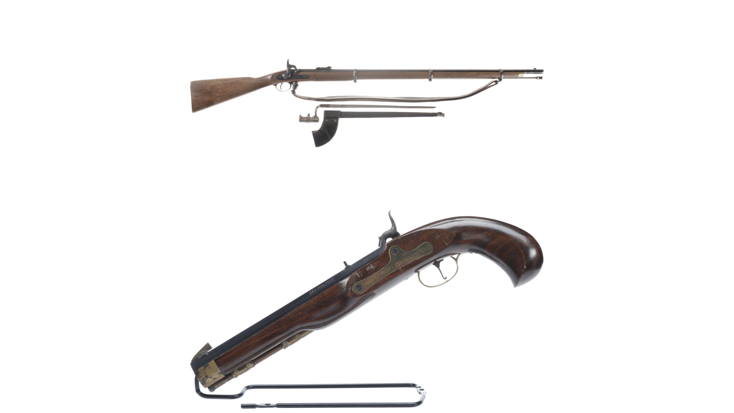 Two Contemporary Black Powder Single Shot Fire Arms | Rock Island Auction