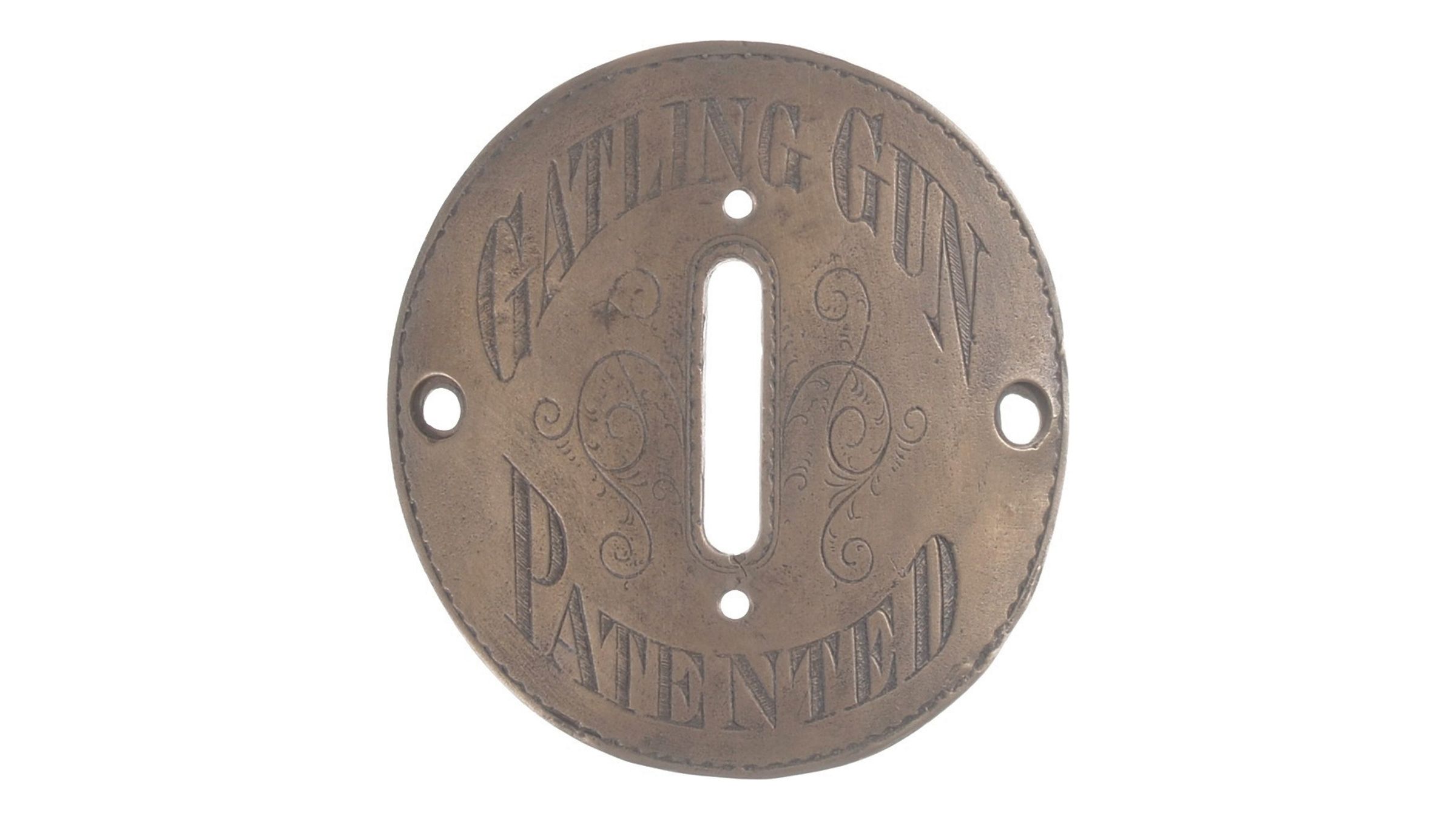 Excellent Colt 1883 Gatling Gun Plaque | Rock Island Auction