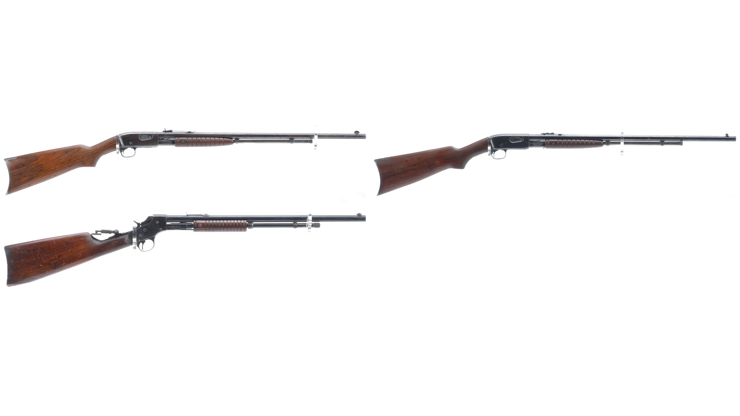 Three Slide Action Rifles | Rock Island Auction