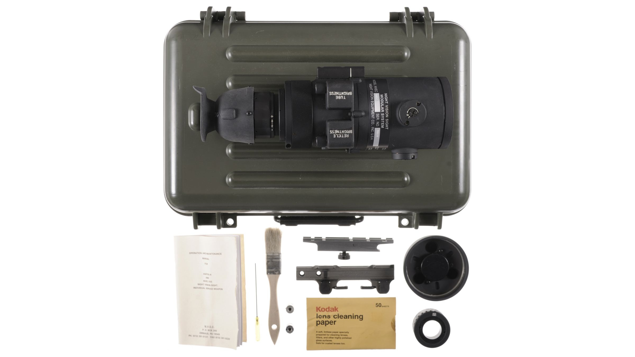 An NVEC Model 700HP Night Vision Optic with Case and Accessories | Rock ...
