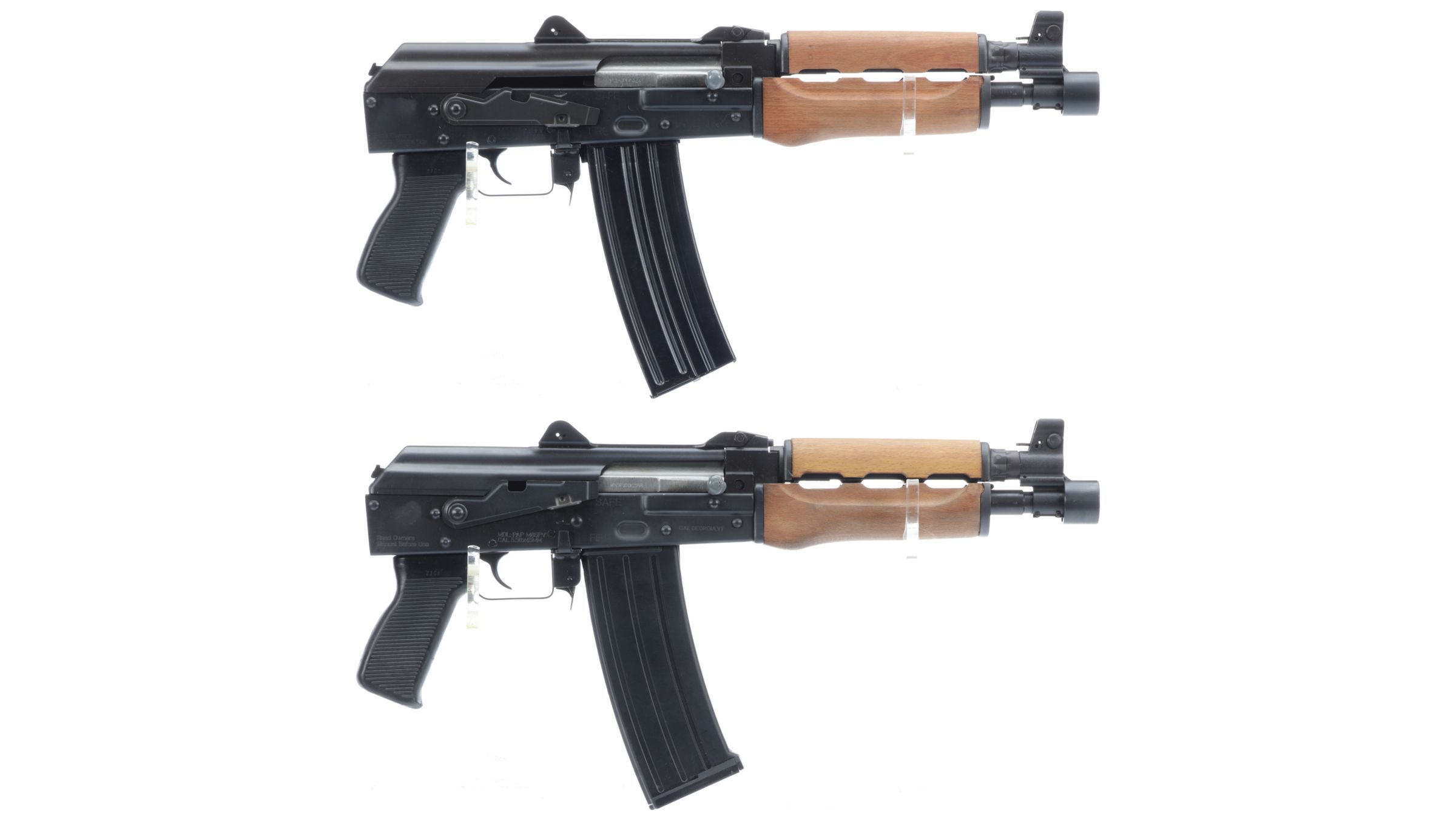 Two Zastava PAP M85PV Semi-Automatic Pistols | Rock Island Auction