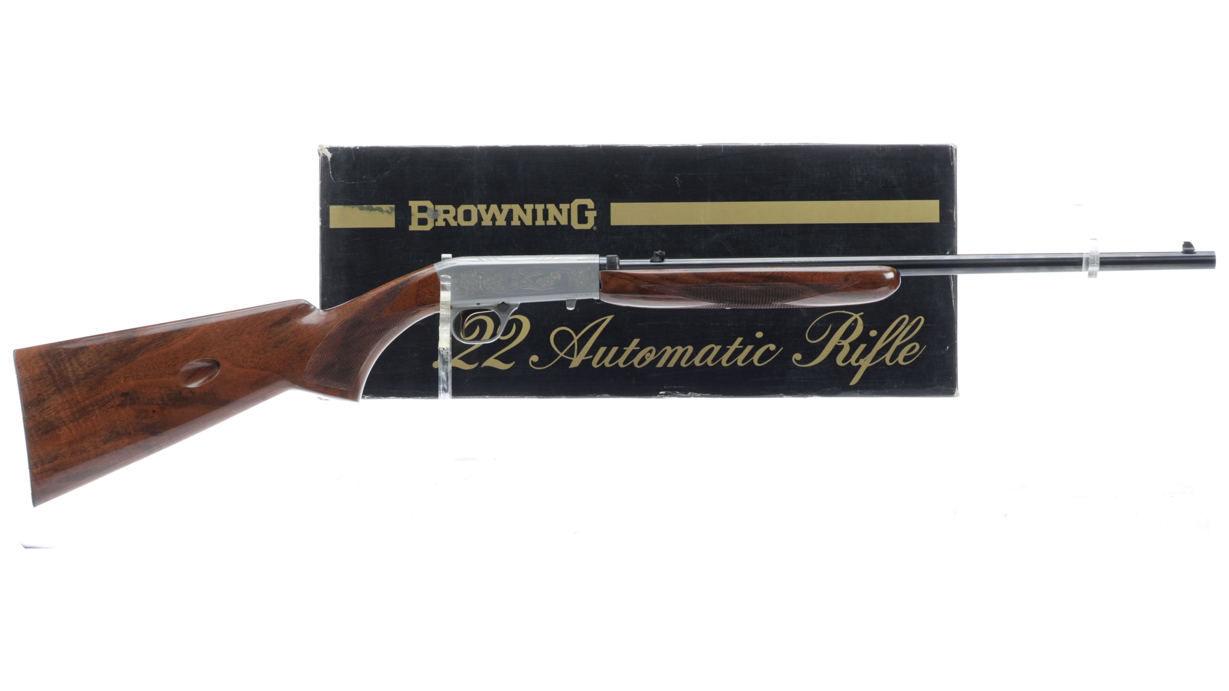 Engraved Browning Grade II .22 Semi-Automatic Rifle with Box | Rock ...