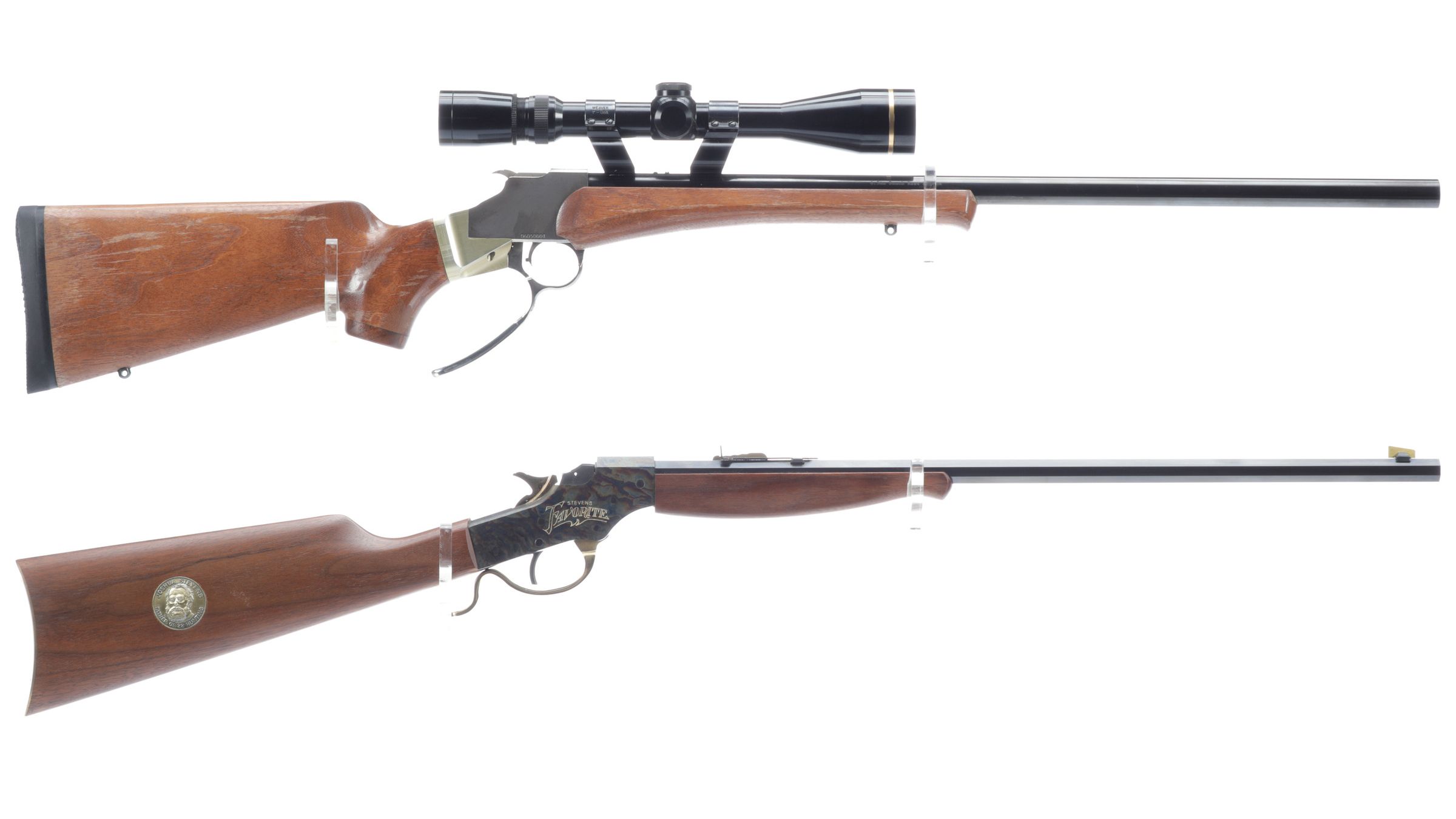 Two Single Shot Falling Block Rifles | Rock Island Auction