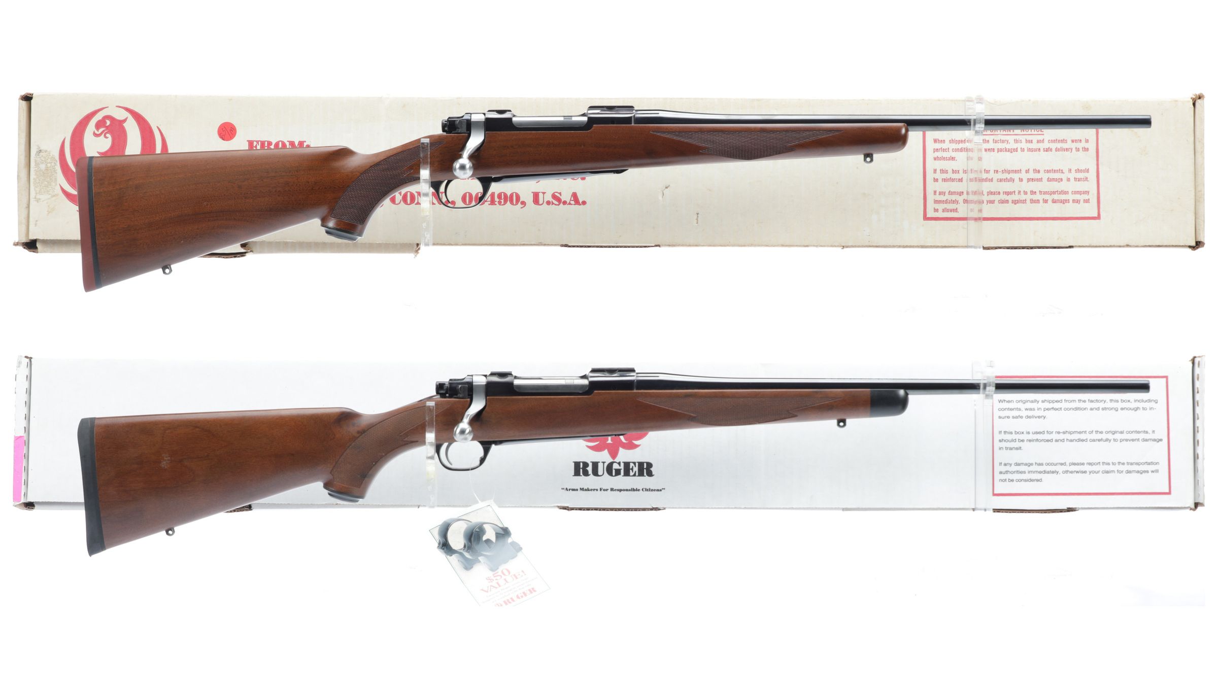 Two Ruger M77 Mk II Bolt Action Rifles with Boxes | Rock Island Auction