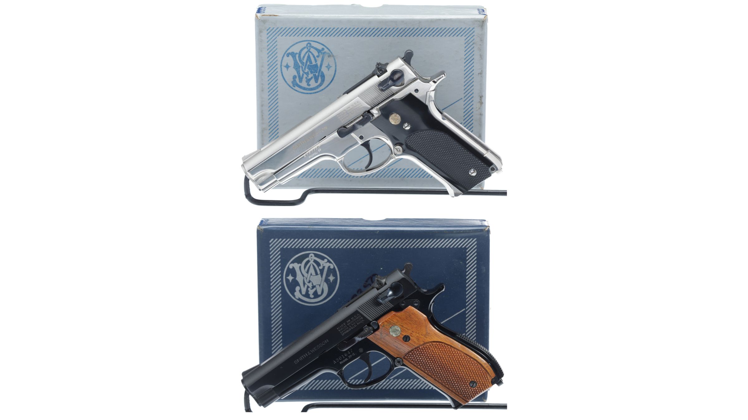 Two Smith & Wesson Semi-Automatic Pistols with Boxes | Rock Island Auction