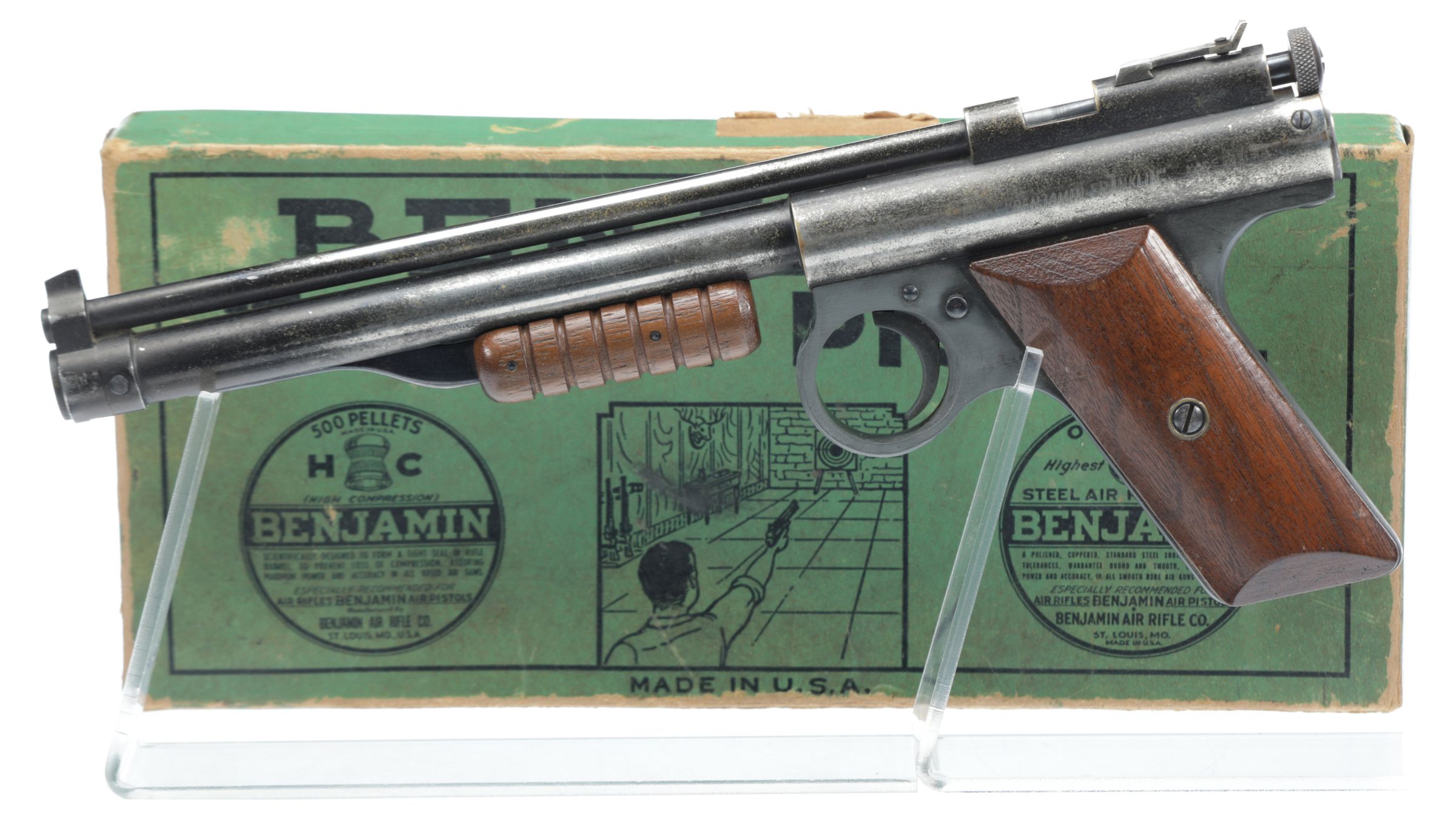 Benjamin Model 137 Single Shot Air Pistol with Box | Rock Island Auction
