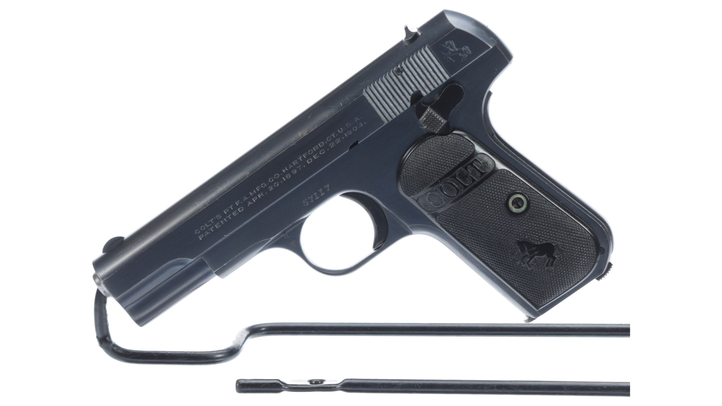 Colt Model 1908 Pocket Hammerless Semi-Automatic Pistol | Rock Island ...