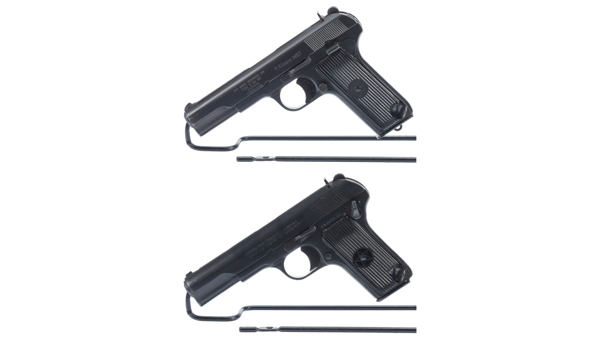 Two Tokarev Style Semi-Automatic Pistols | Rock Island Auction