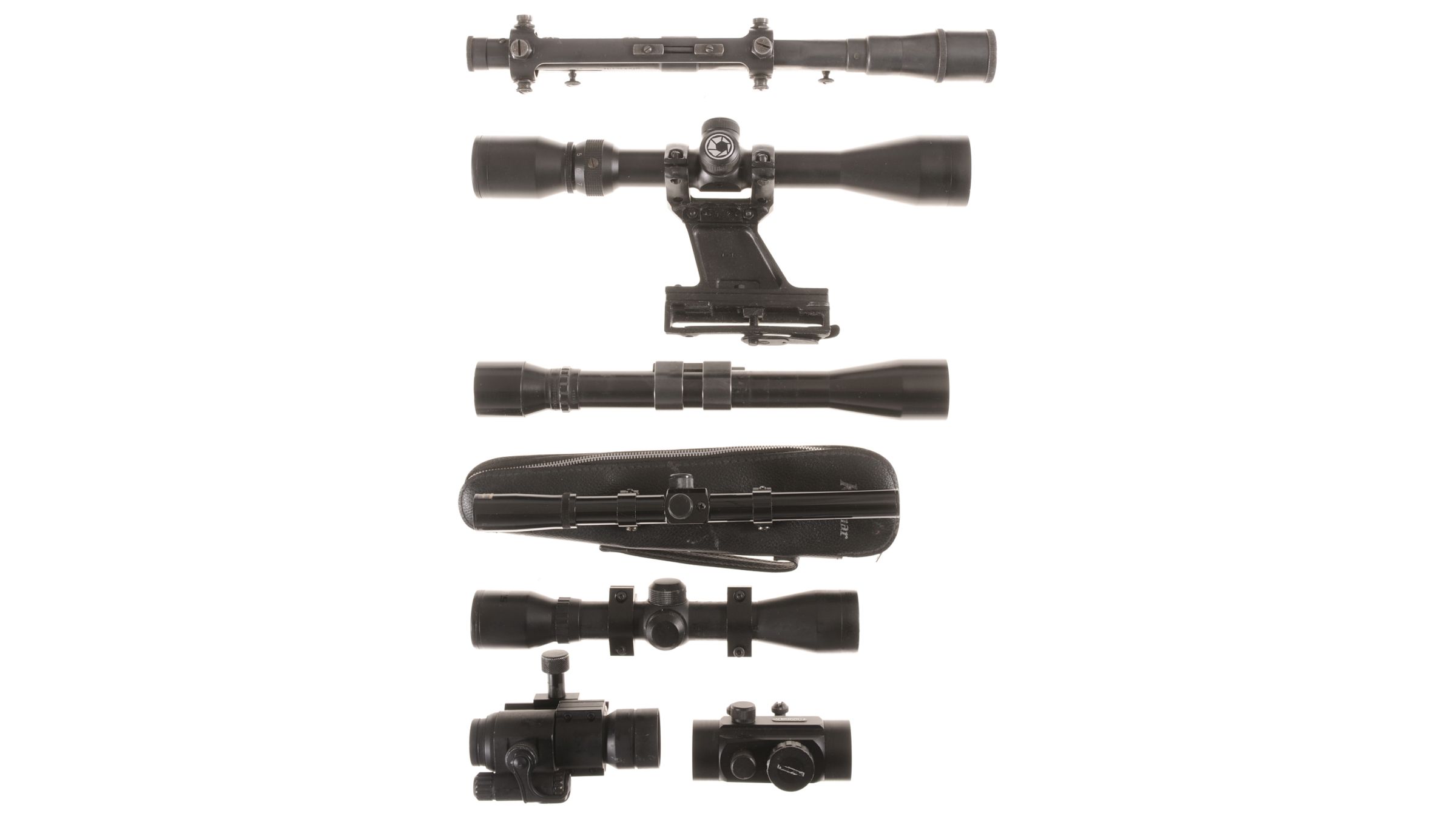 Group of Seven Assorted Rifle Optics | Rock Island Auction