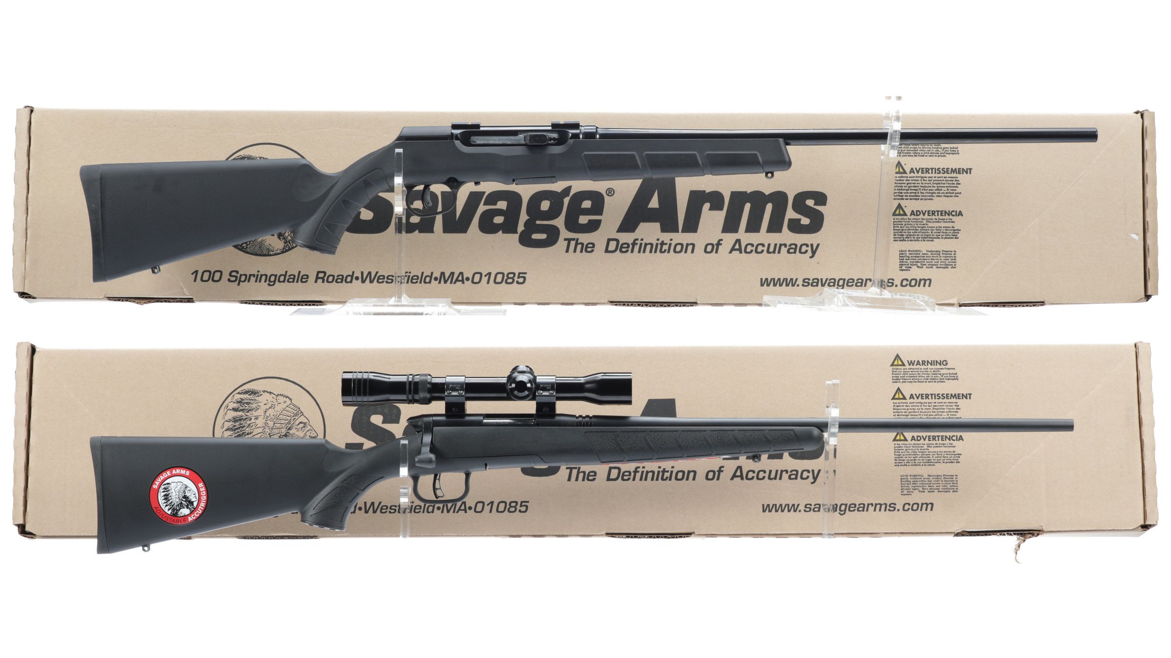 Two Savage Arms Rifles with Boxes | Rock Island Auction