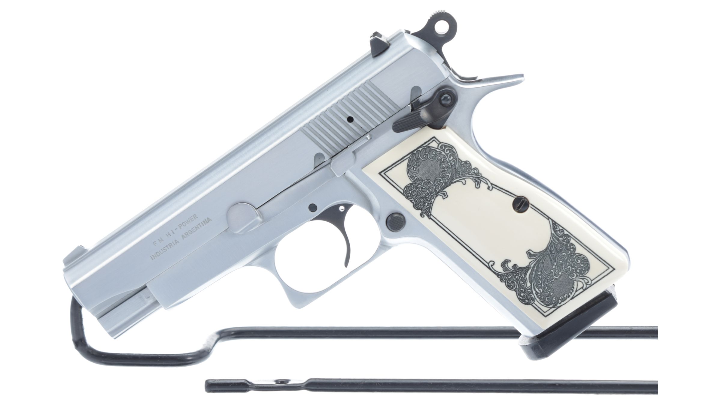 Argentine FM Hi-Power Detective Semi-Automatic Pistol | Rock Island Auction