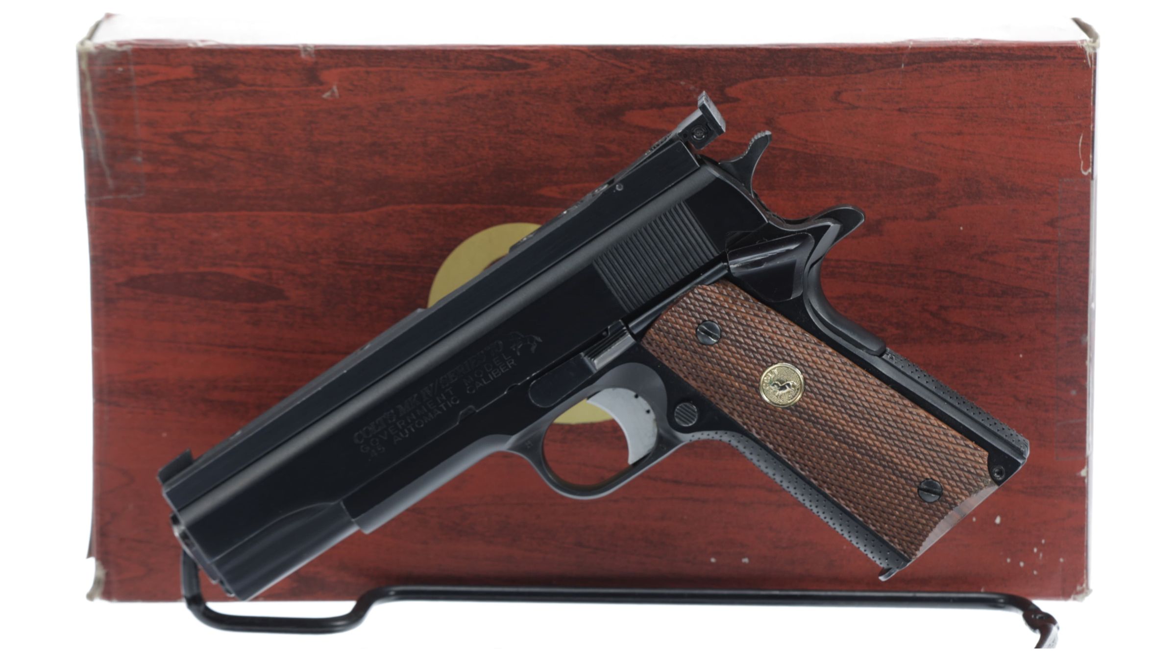 Colt Clark Heavy Slide Government Model Semi-Automatic Pistol | Rock ...