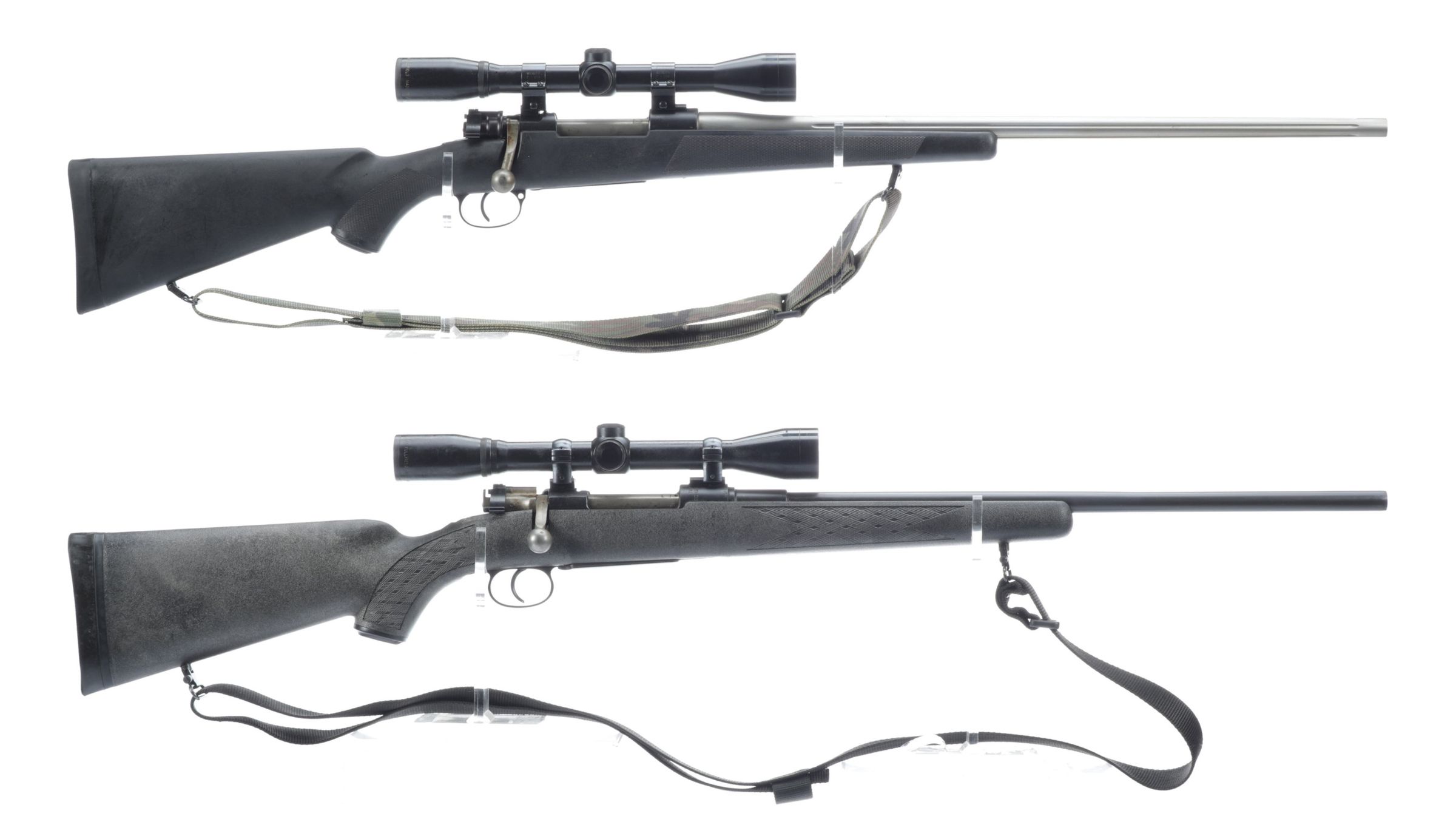 Two Kimber Mauser Style Sporting Bolt Action Rifles with Scopes | Rock ...