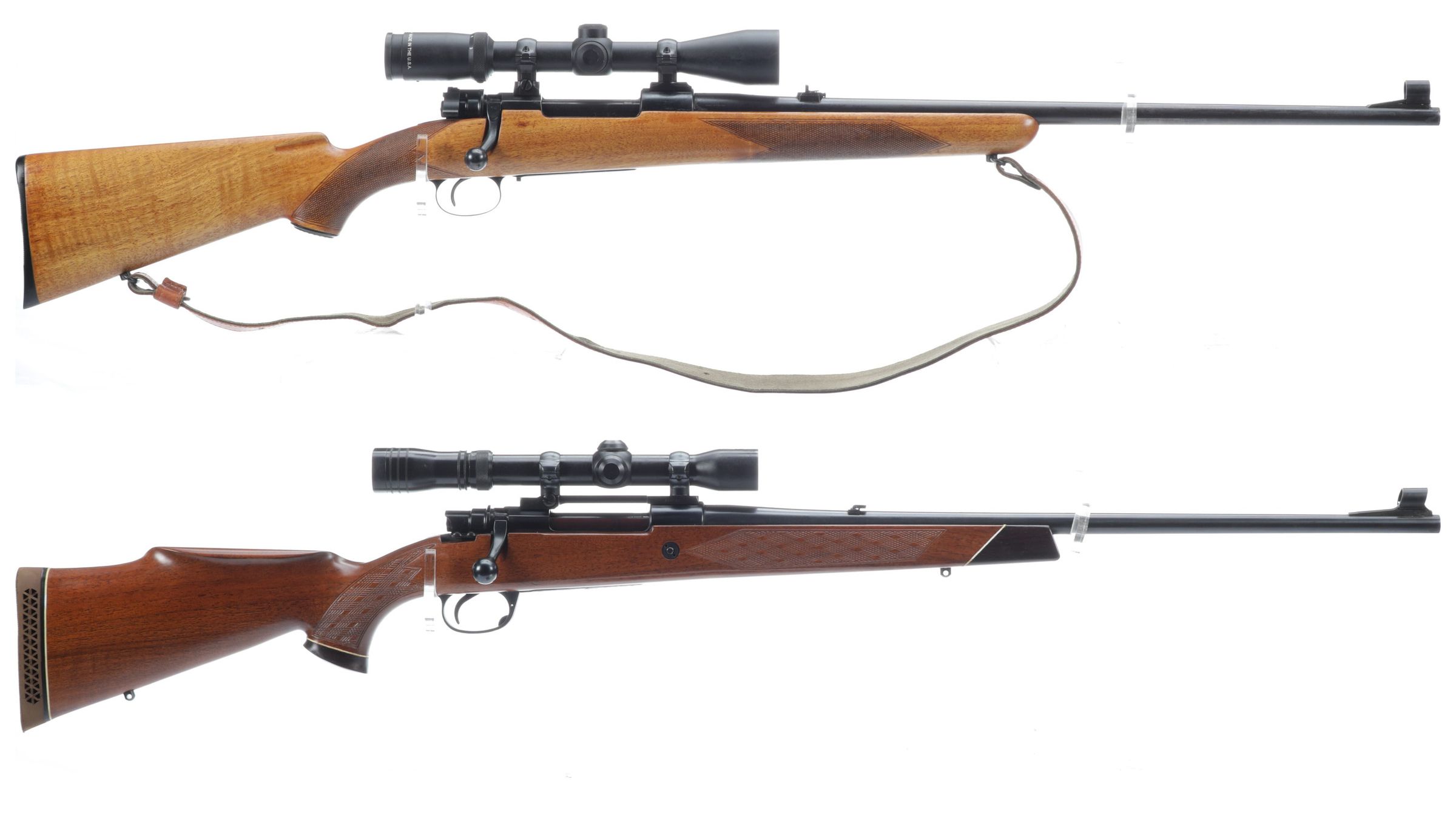 Two Bolt Action Sporting Rifles with Scopes | Rock Island Auction