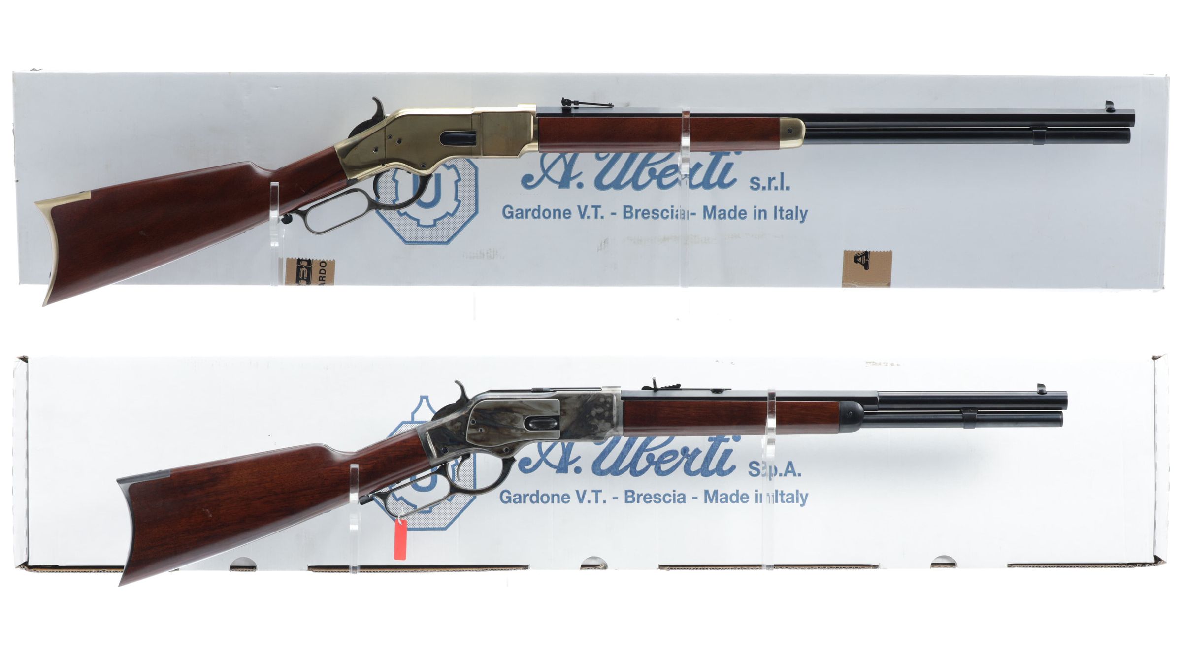 Two Uberti Lever Action Rifles with Boxes | Rock Island Auction