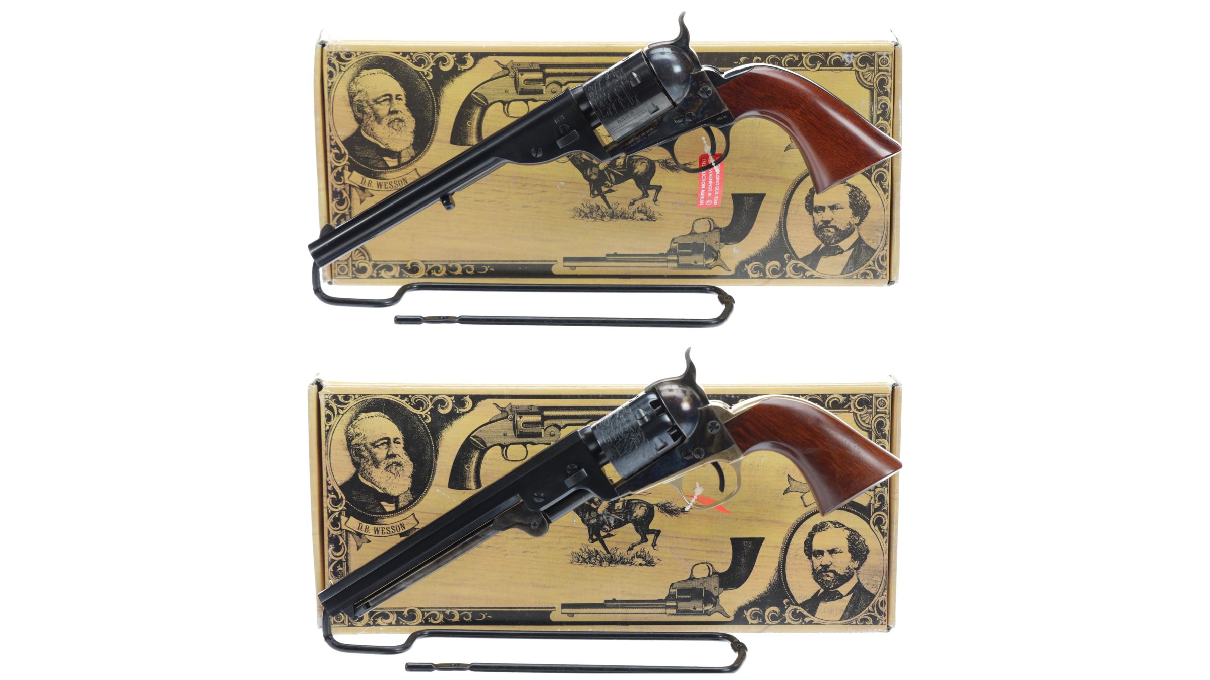 Two Uberti/Cimarron Single Action Revolvers with Boxes | Rock Island ...