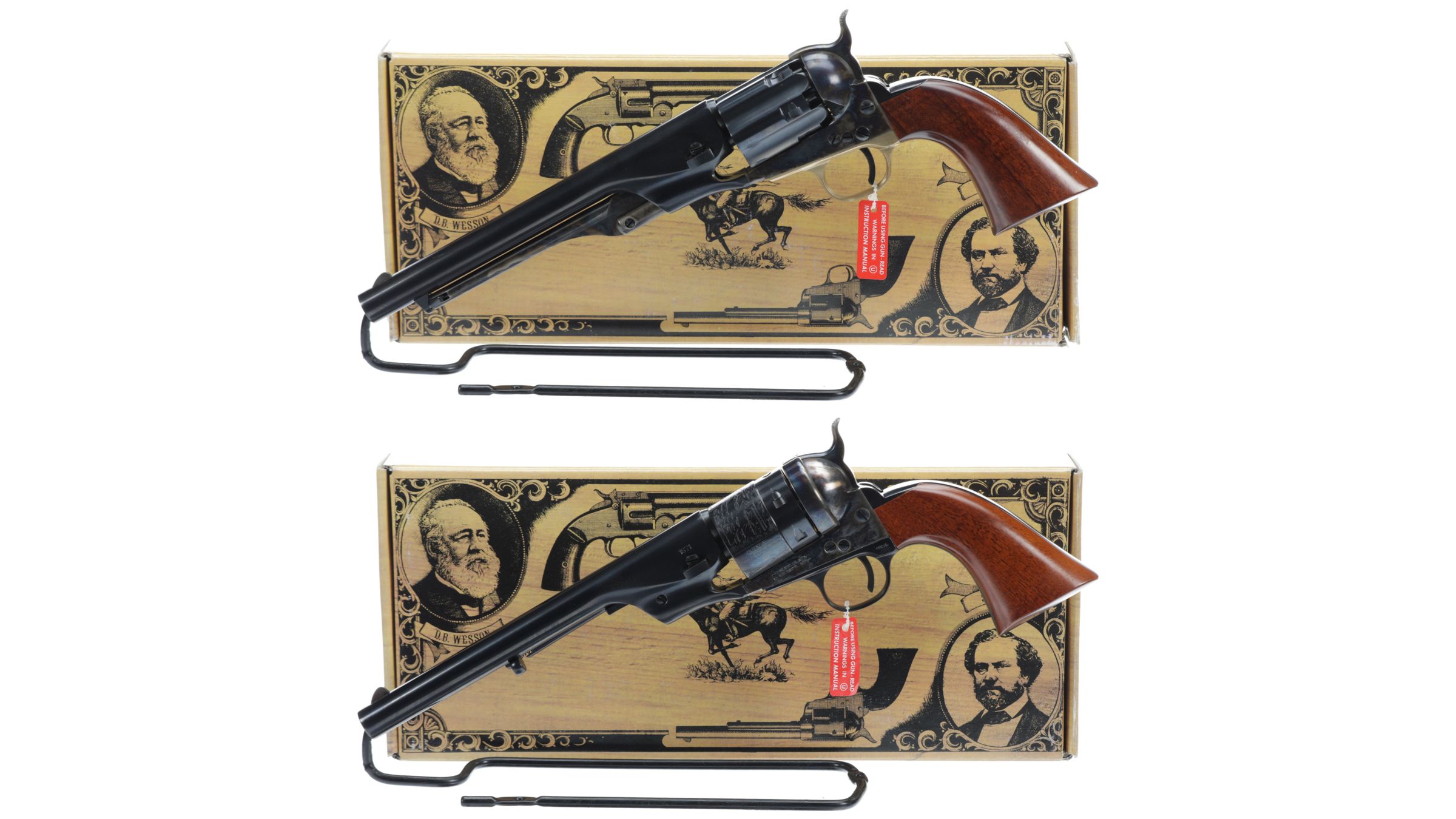 Two Uberti/Cimarron Single Action Revolvers with Boxes | Rock Island ...