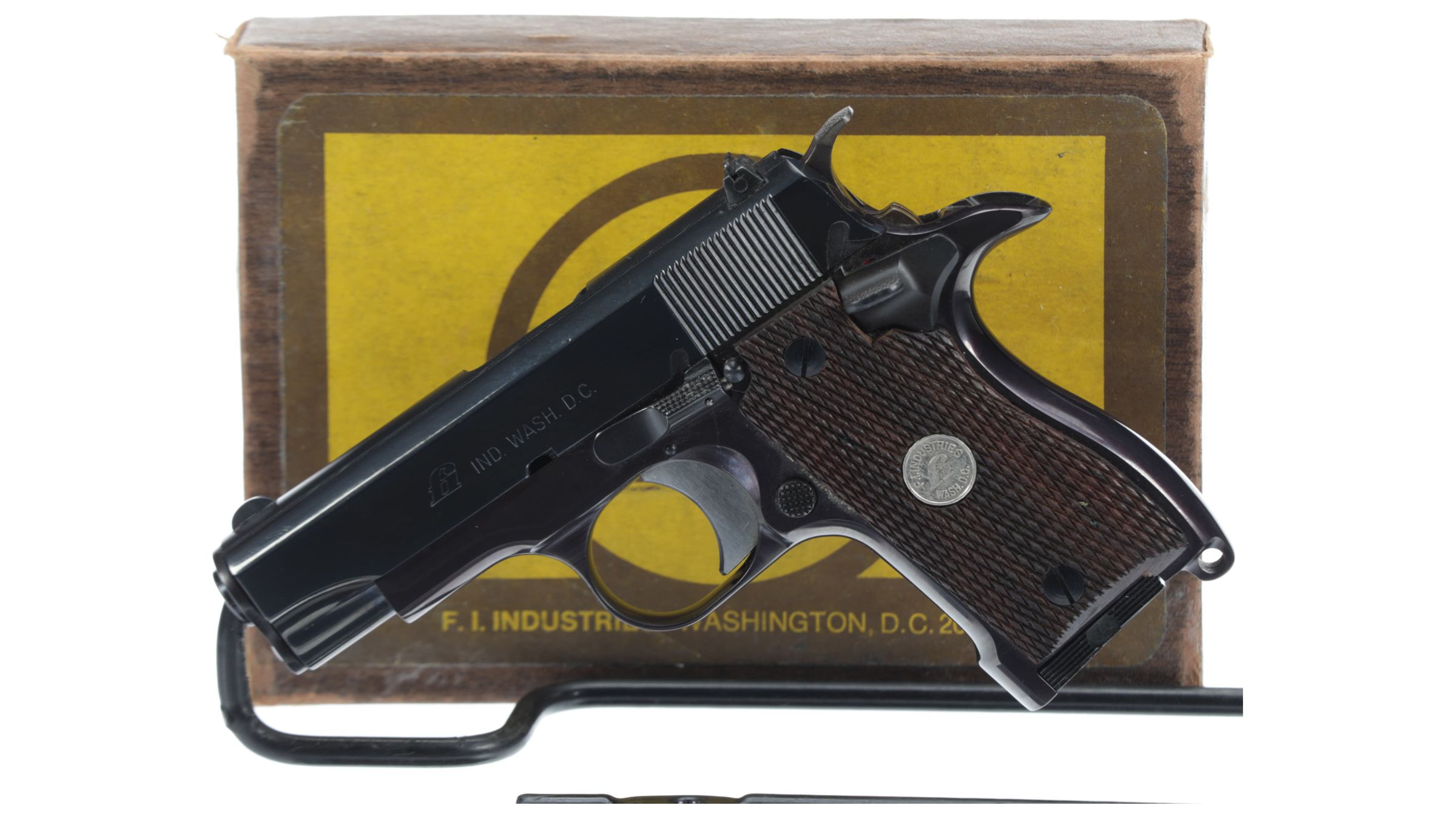 F.I. Industries/Garcia Model D Semi-Automatic Pistol with Box | Rock ...