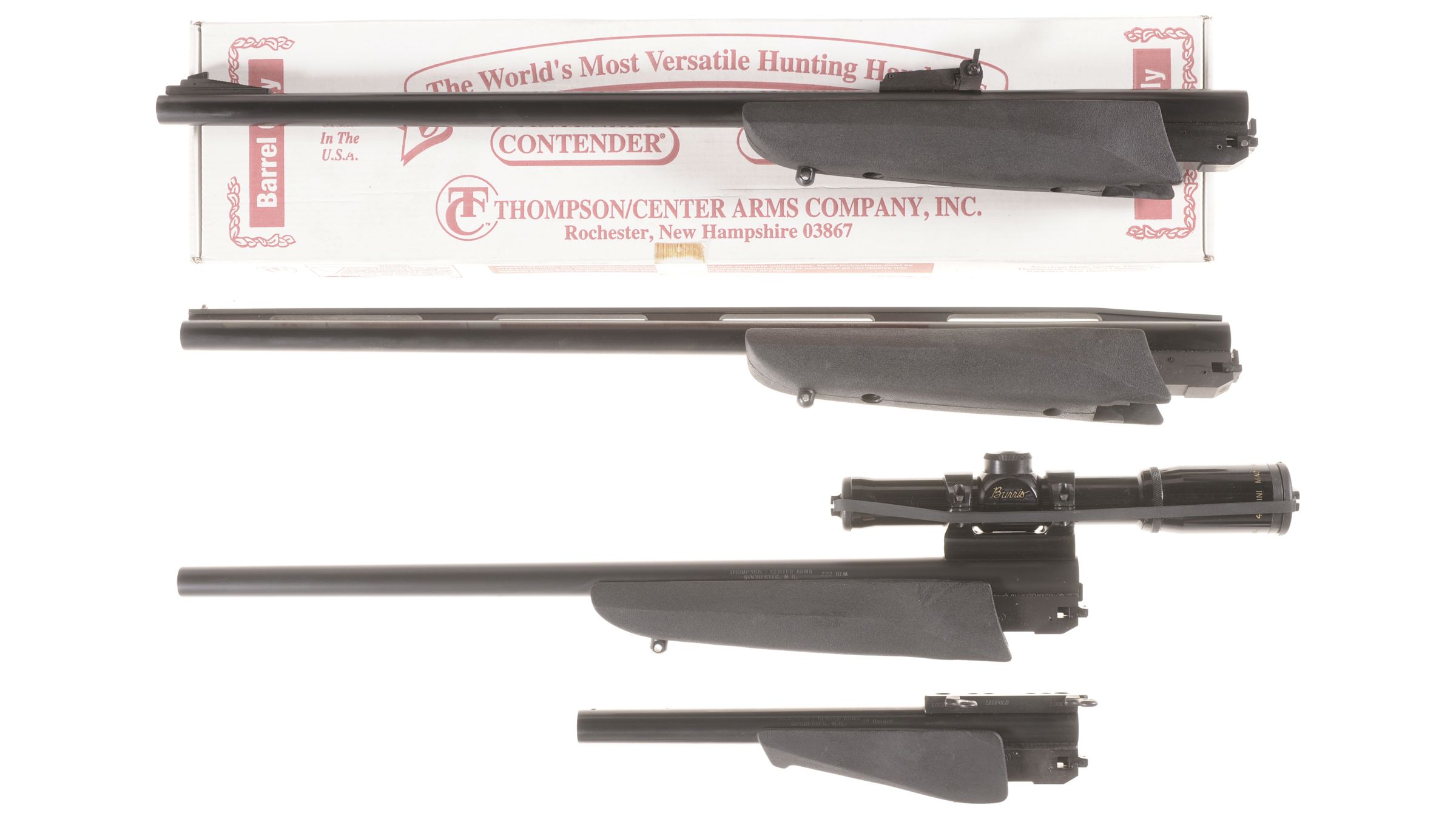 Four Thompson Center Arms Barrels | Rock Island Auction