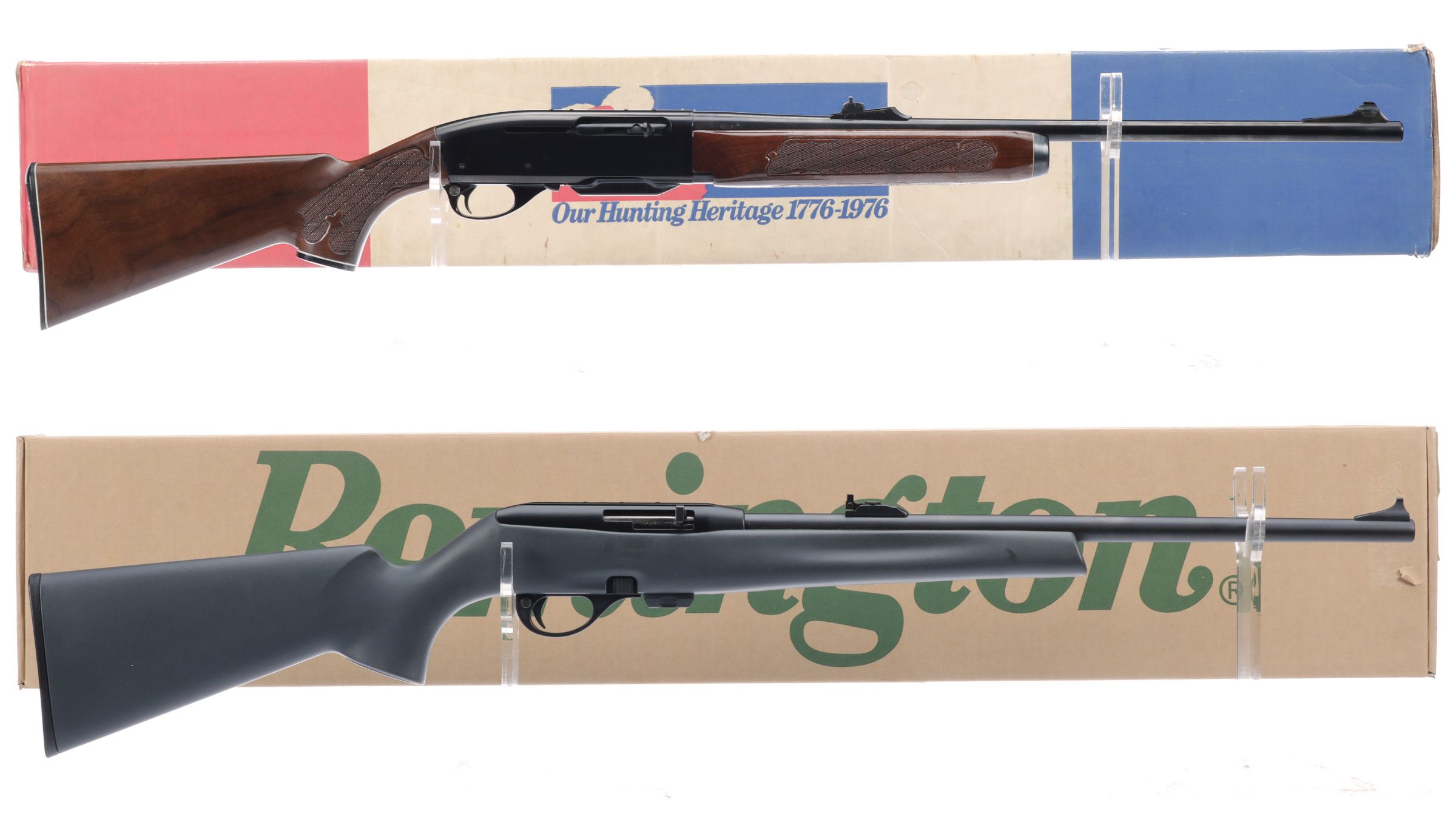 Two Remington Semi-Automatic Rifles with Boxes | Rock Island Auction