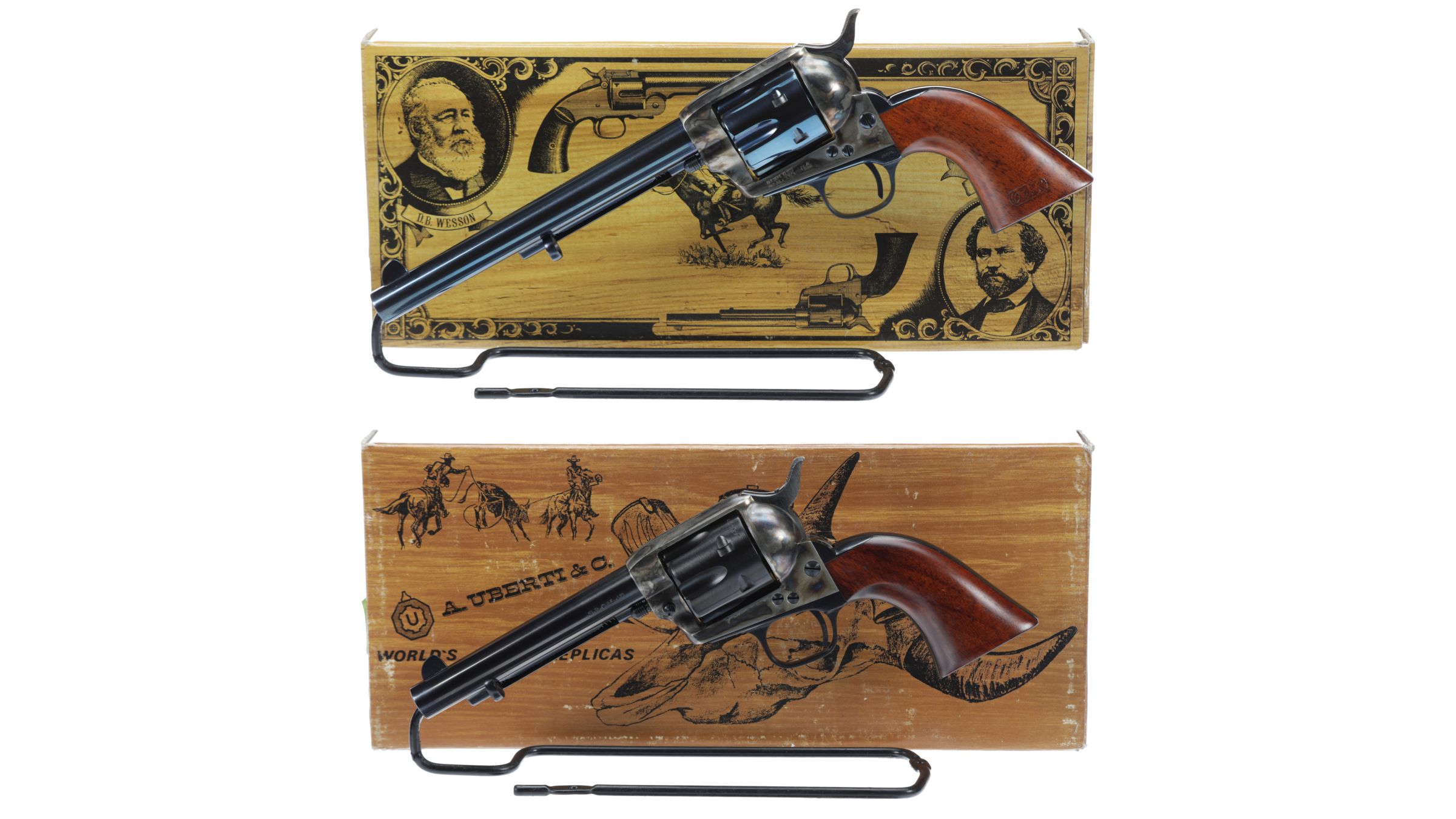 Two Uberti Single Action Revolvers with Boxes | Rock Island Auction