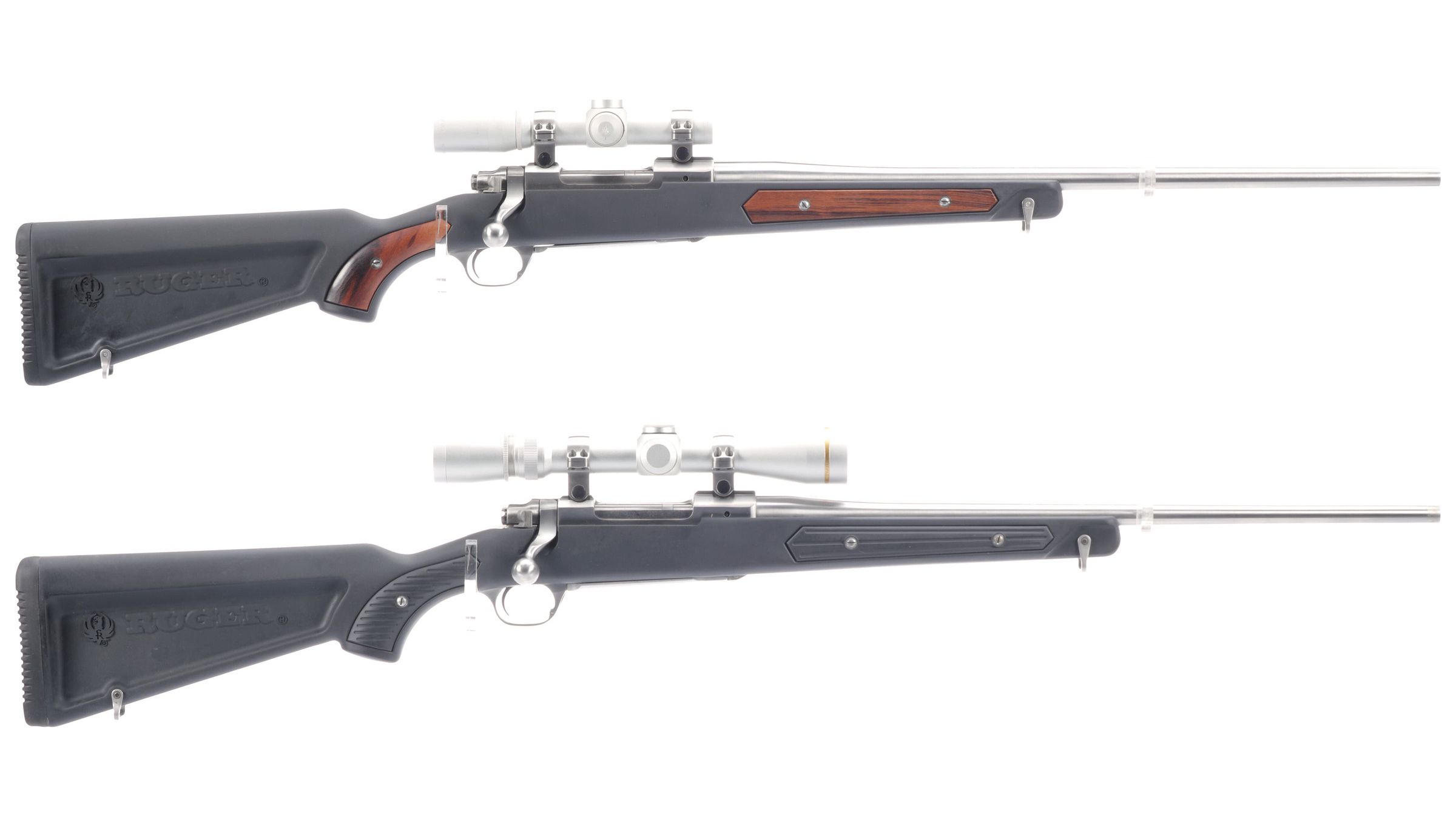 Two Ruger M77 Mark II Bolt Action Rifles with Scopes | Rock Island Auction
