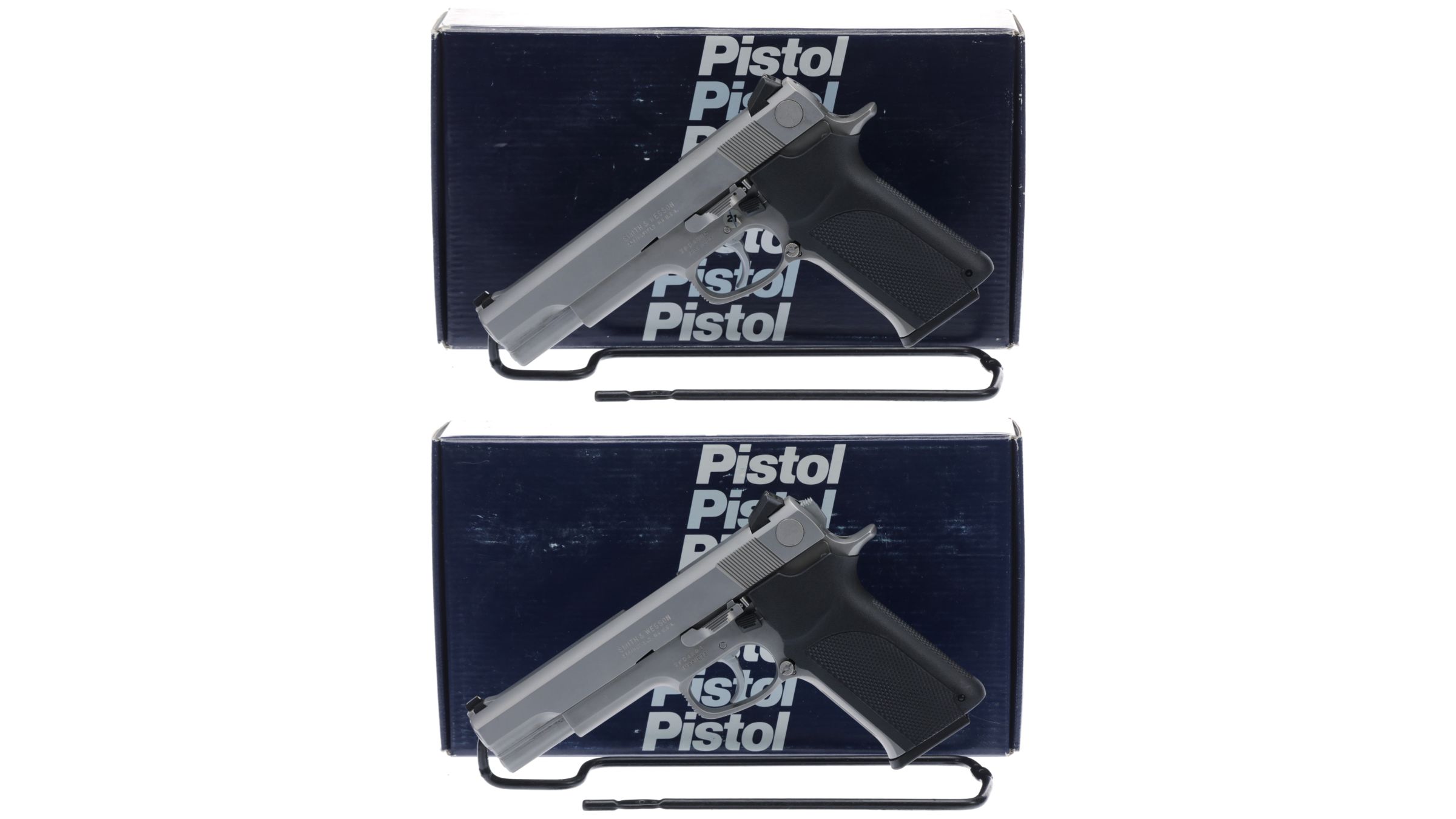 Two Smith & Wesson Model 1026 Semi-Automatic Pistols with Boxes | Rock ...