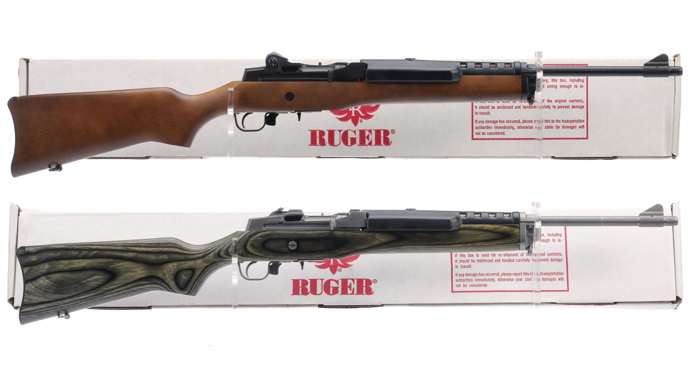 Two Ruger Semi-Automatic Rifles with Boxes | Rock Island Auction