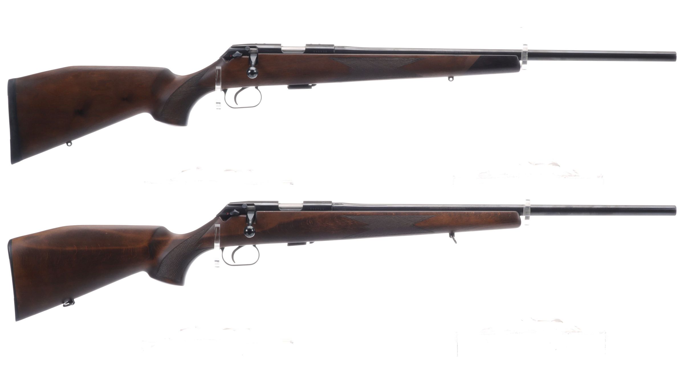 Two Mauser Model 201 Deluxe Bolt Action Rifles with Boxes | Rock Island ...