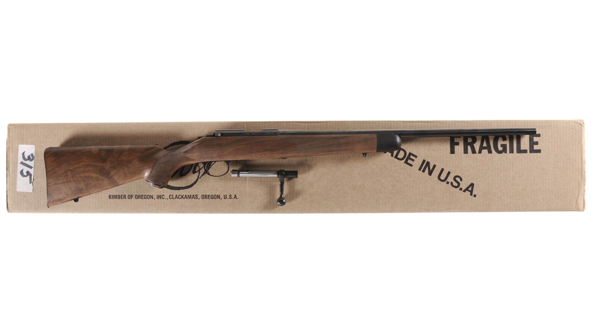 Kimber Model 82 Left Handed Deluxe Grade Bolt Action Rifle | Rock ...