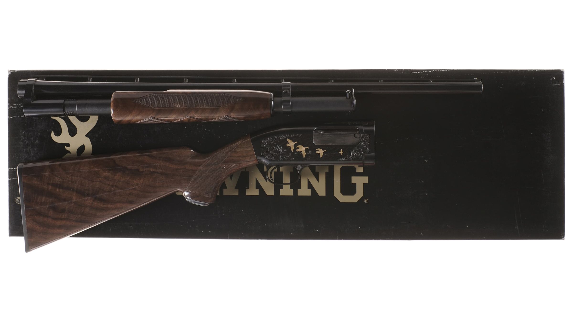 Engraved Browning Model 12 Grade 5 Slide Action 28 Gauge Shotgun | Rock ...