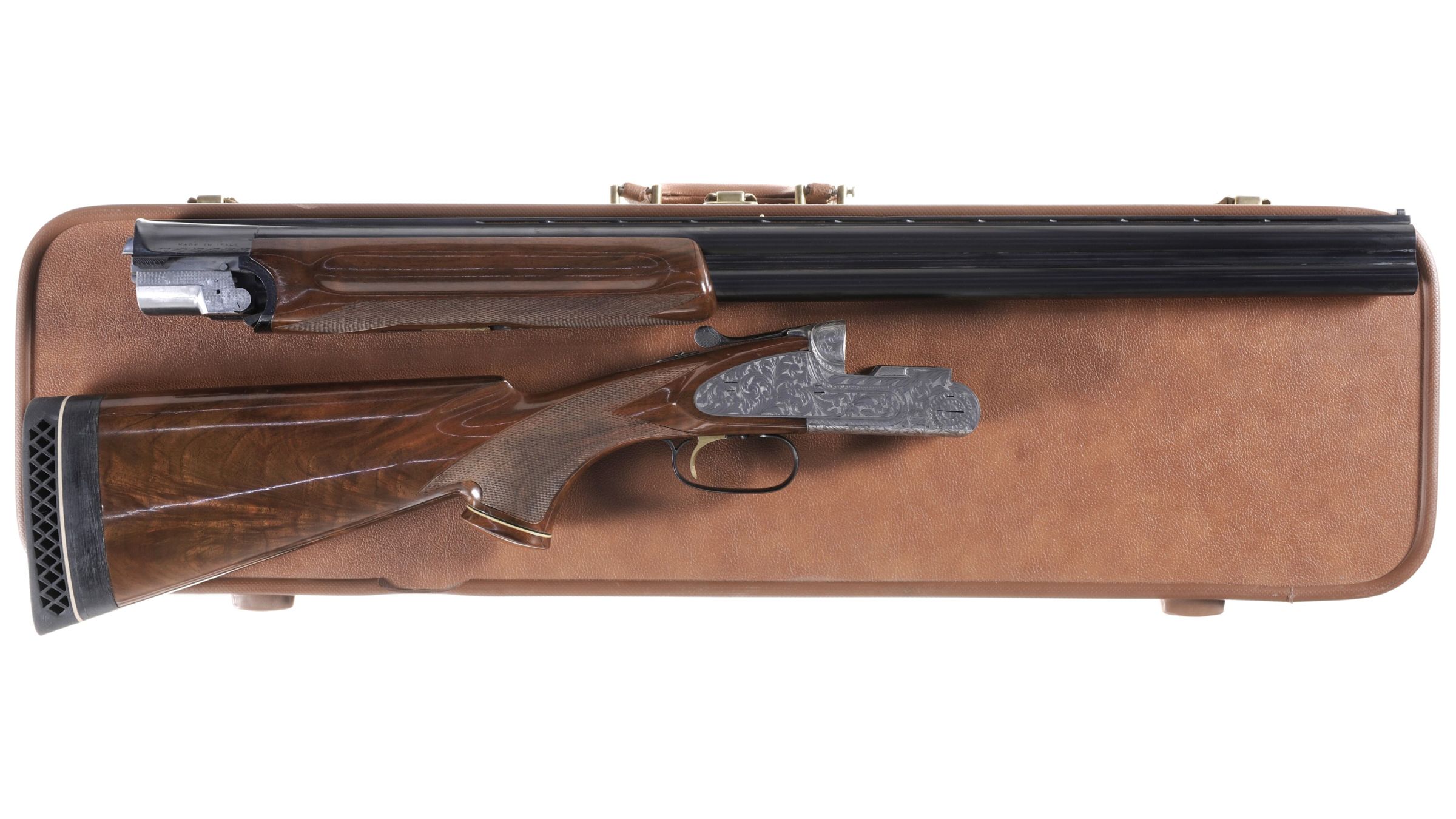 Engraved Weatherby Regency Over/Under Shotgun with Case | Rock Island ...