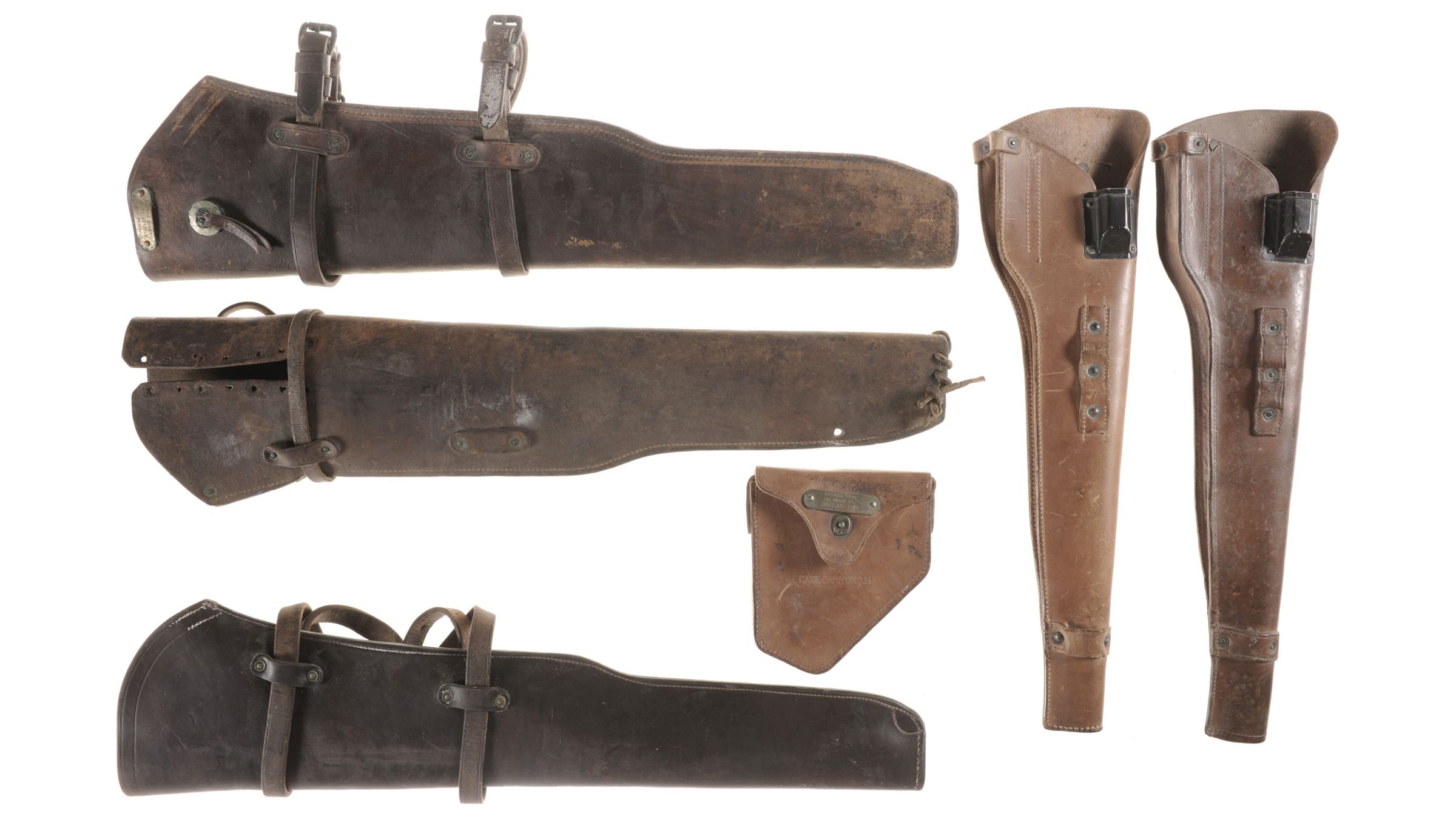 Six Leather Rifle and Carbine Sheaths | Rock Island Auction