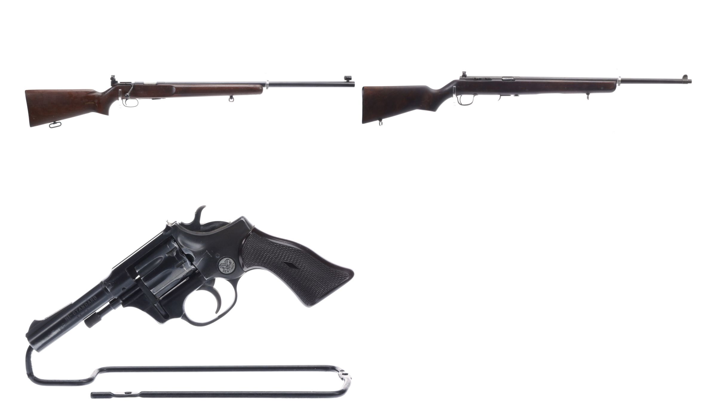 Two Rifles and One Revolver | Rock Island Auction