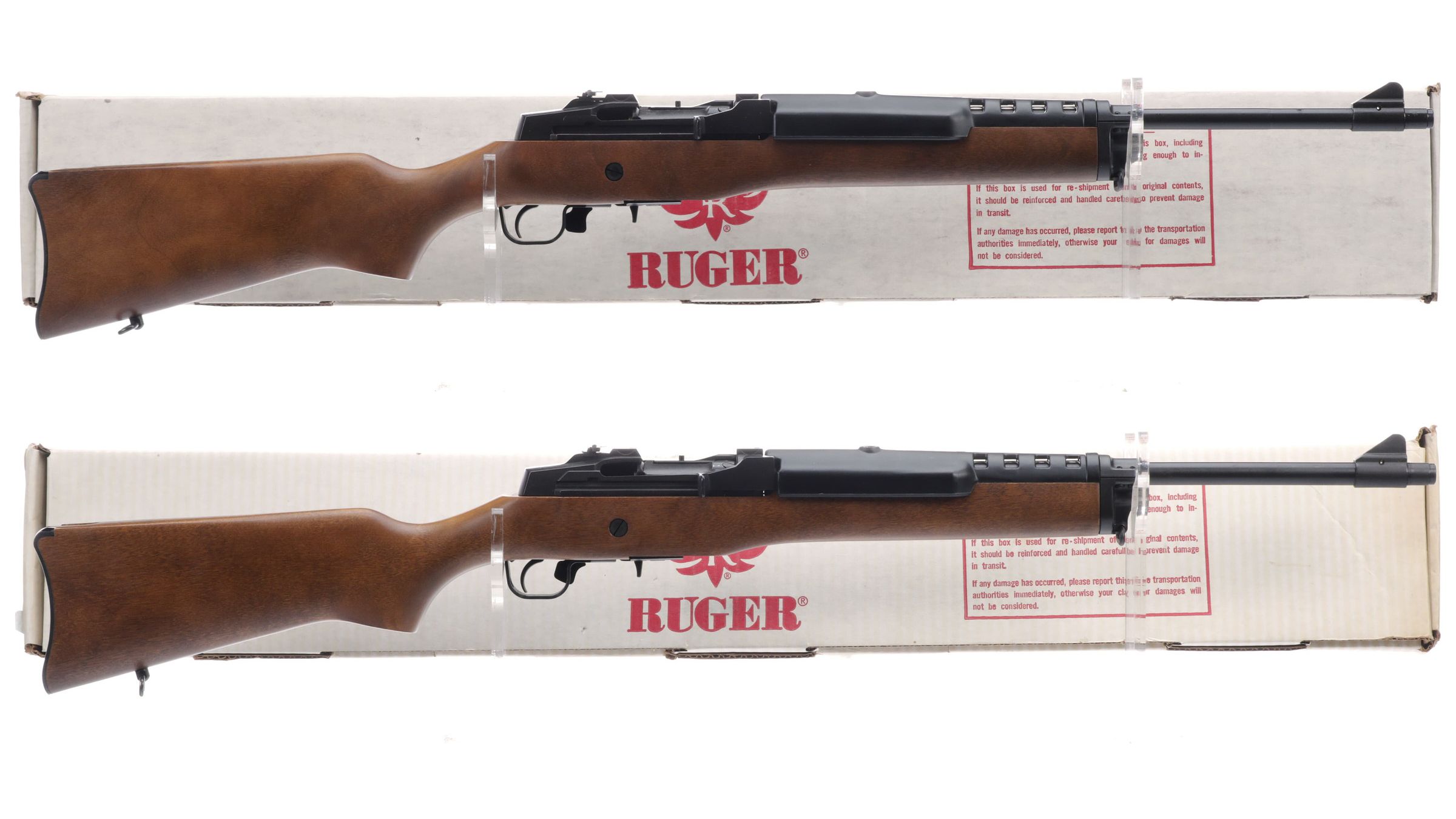 Two Ruger Semi-Automatic Rifles with Boxes | Rock Island Auction