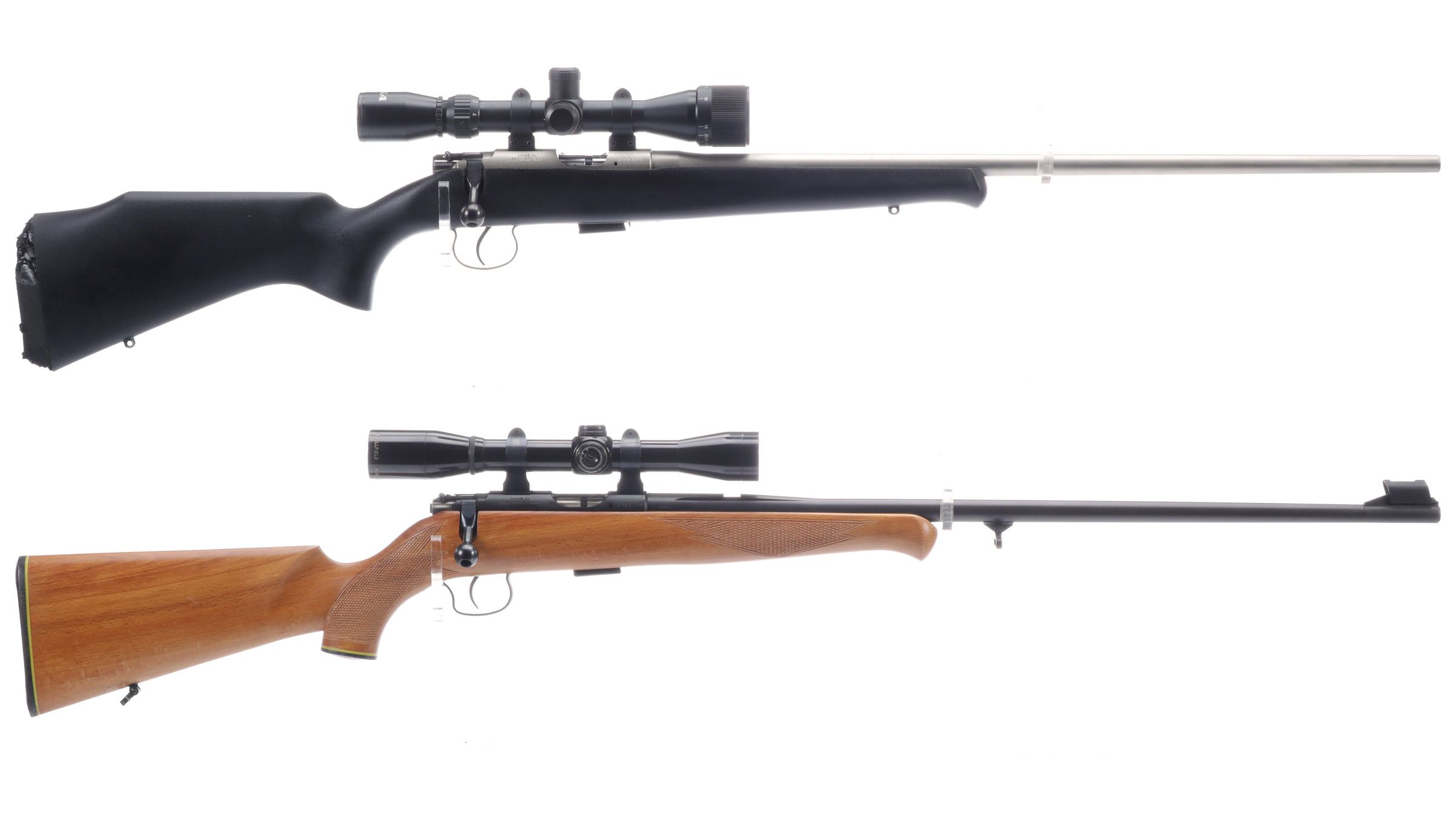 Two European Bolt Action Rifles with Scopes | Rock Island Auction