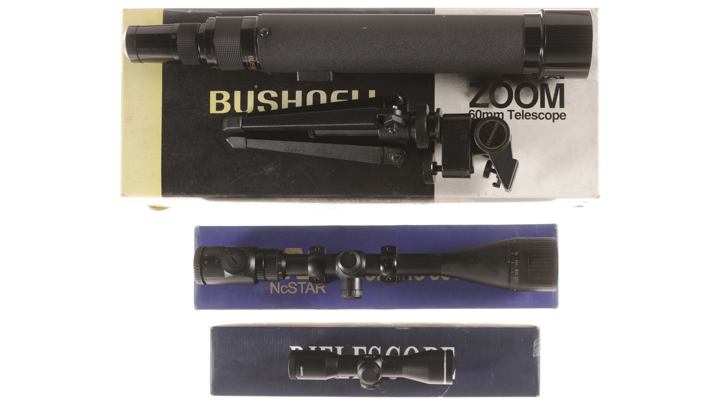Two Rifle Scopes and One Spotting Scope | Rock Island Auction