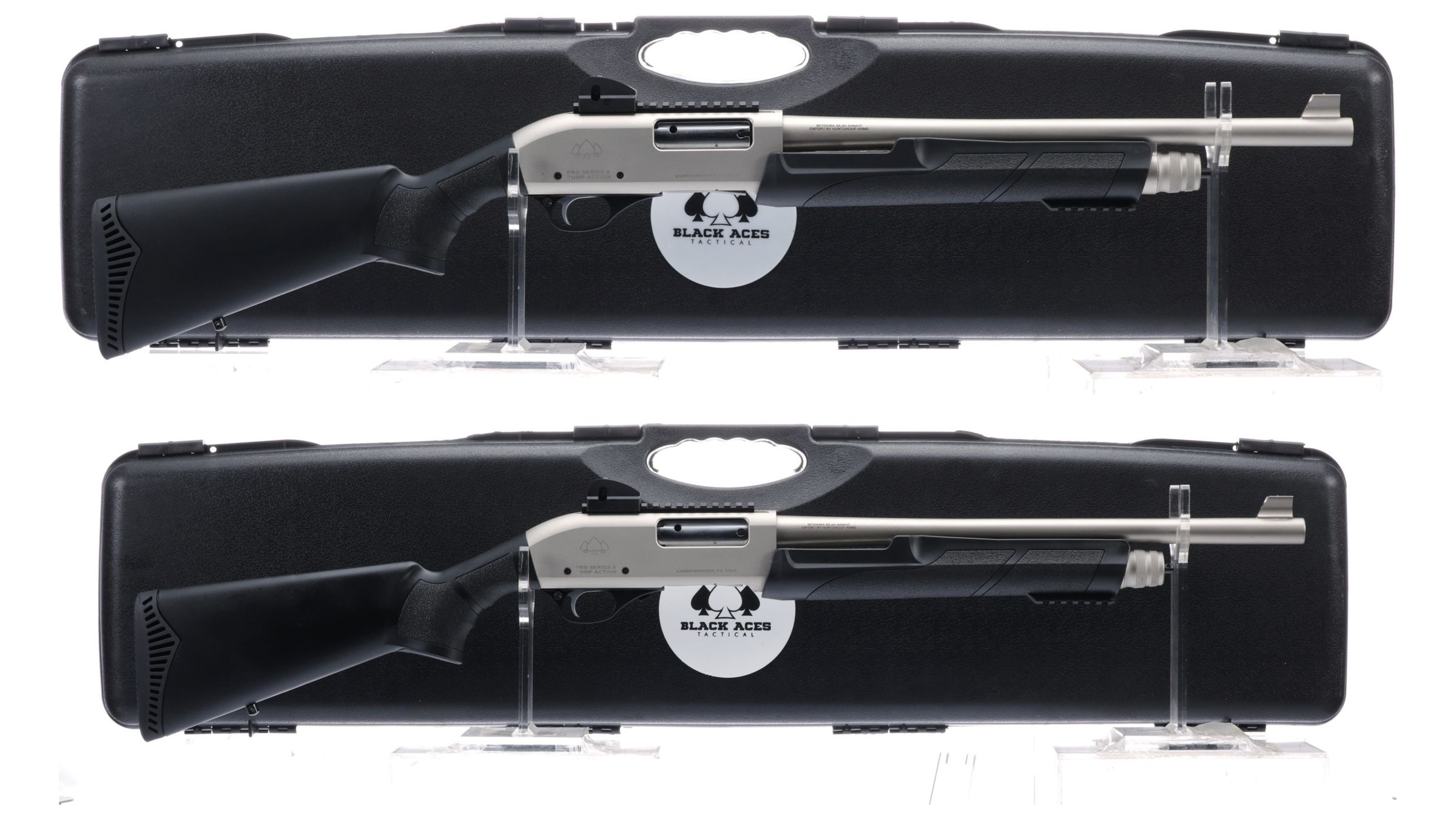Two Black Aces Tactical Pro Series X Shotguns with Boxes | Rock Island ...