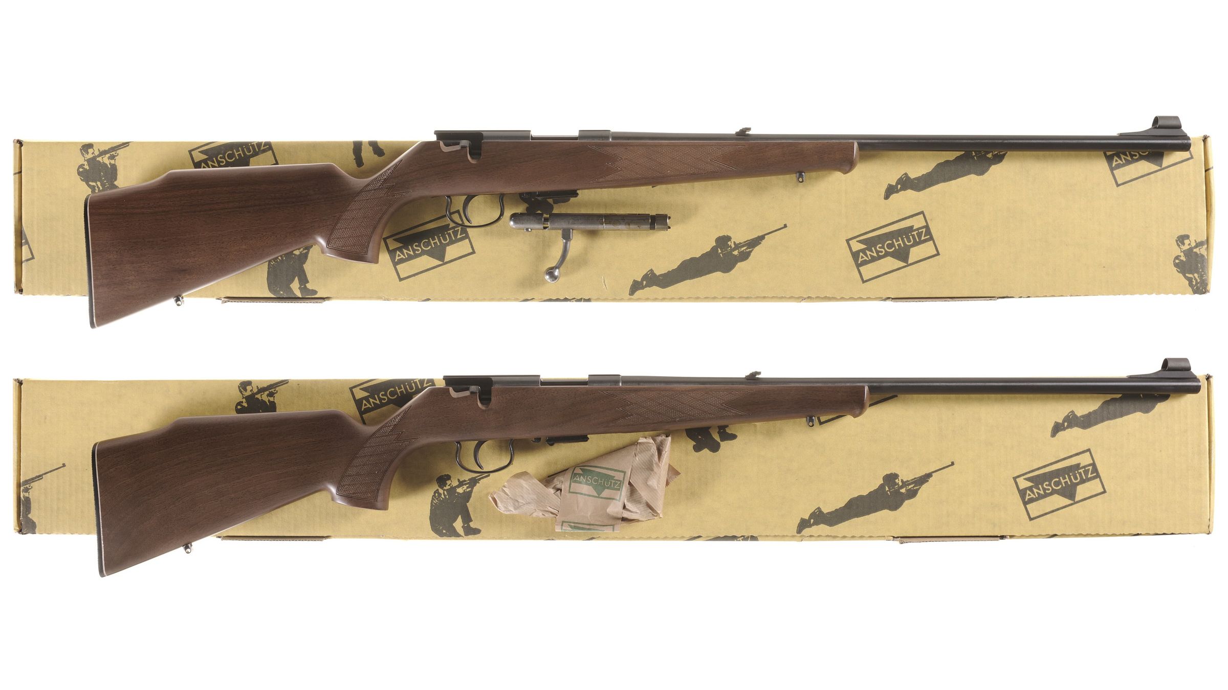 Two Savage/Anschutz Model 164M Rifles with Boxes | Rock Island Auction
