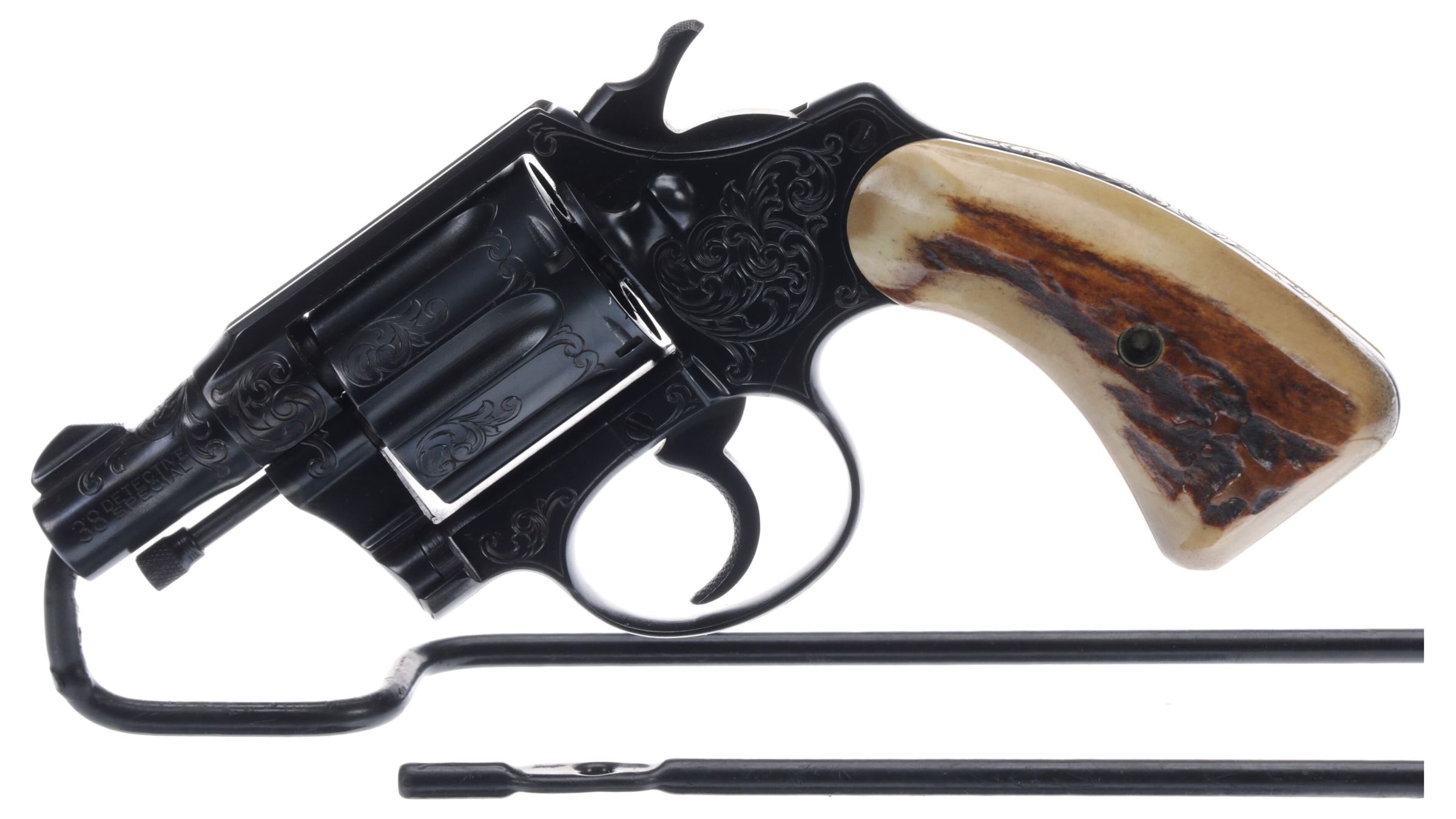 Engraved Colt Detective Special Double Action Revolver Rock Island