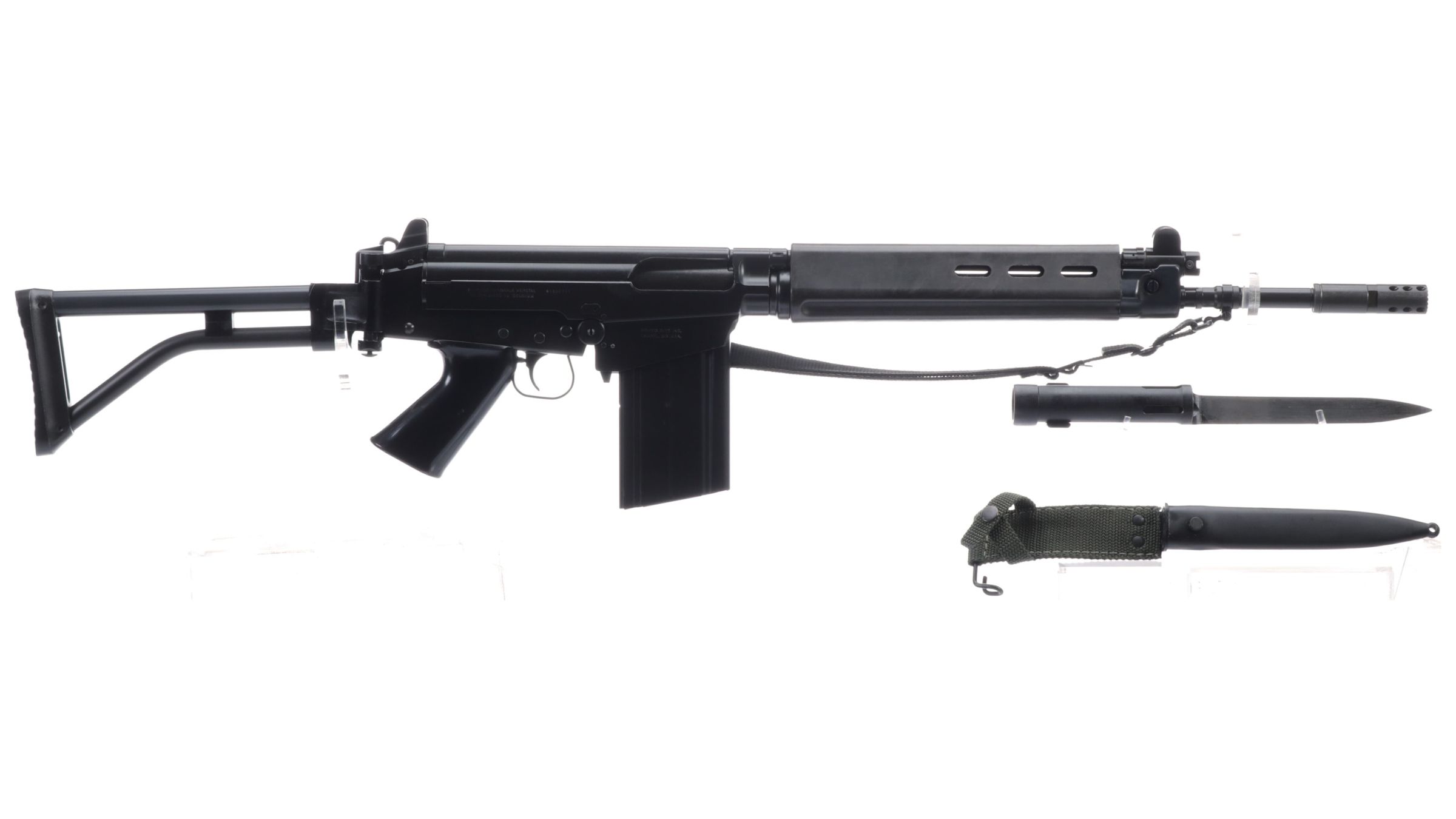 Scarce Belgian Fabrique Nationale FAL Paratrooper Rifle | Rock Island ...