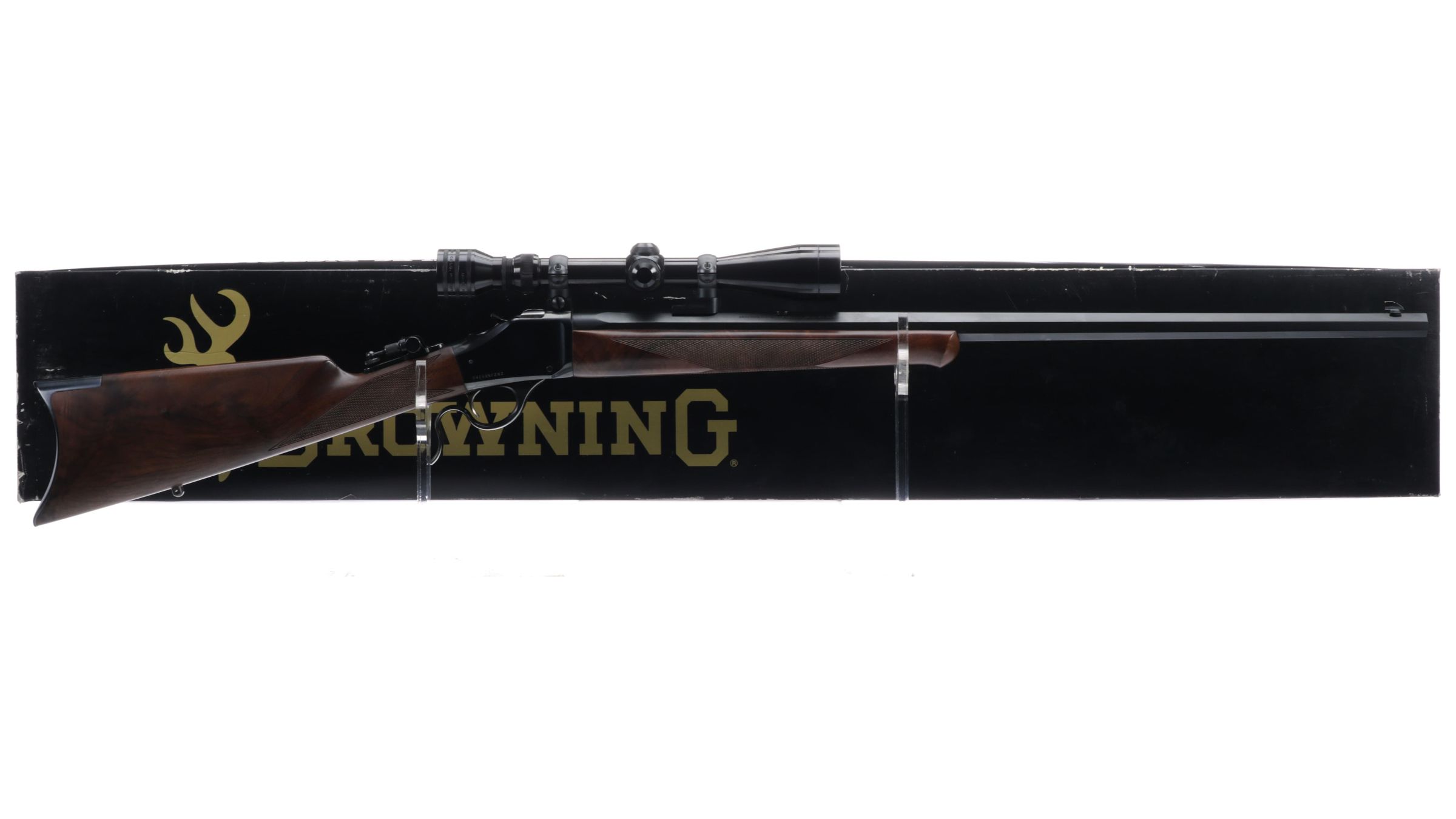 Browning Model 1885 High Wall Falling Block Rifle with Box | Rock ...