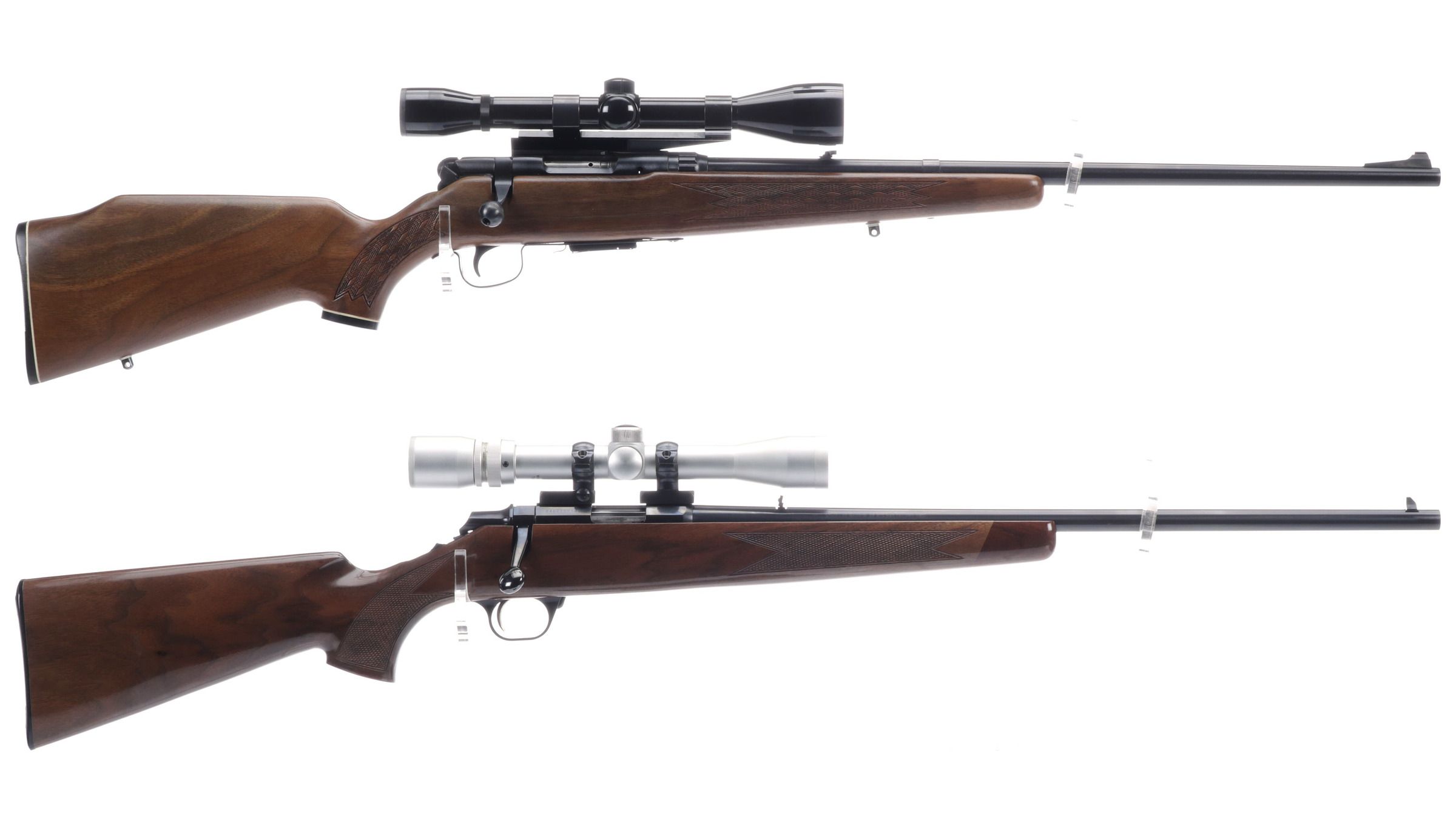 Two Bolt Action Rifles with Scopes | Rock Island Auction
