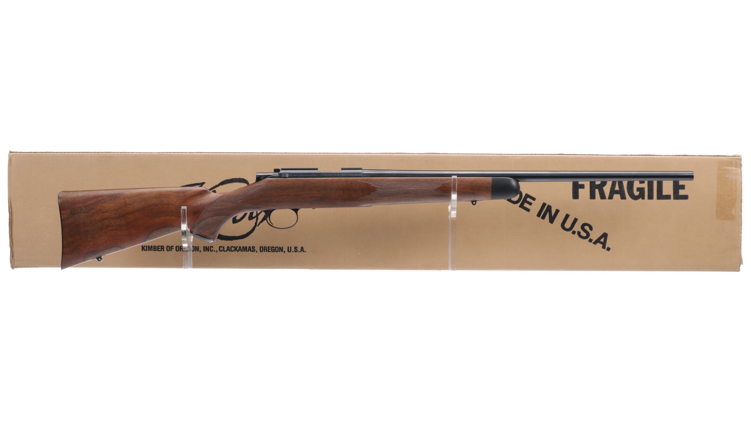 Kimber Model 82 Left Handed Deluxe Grade Bolt Action Rifle | Rock ...