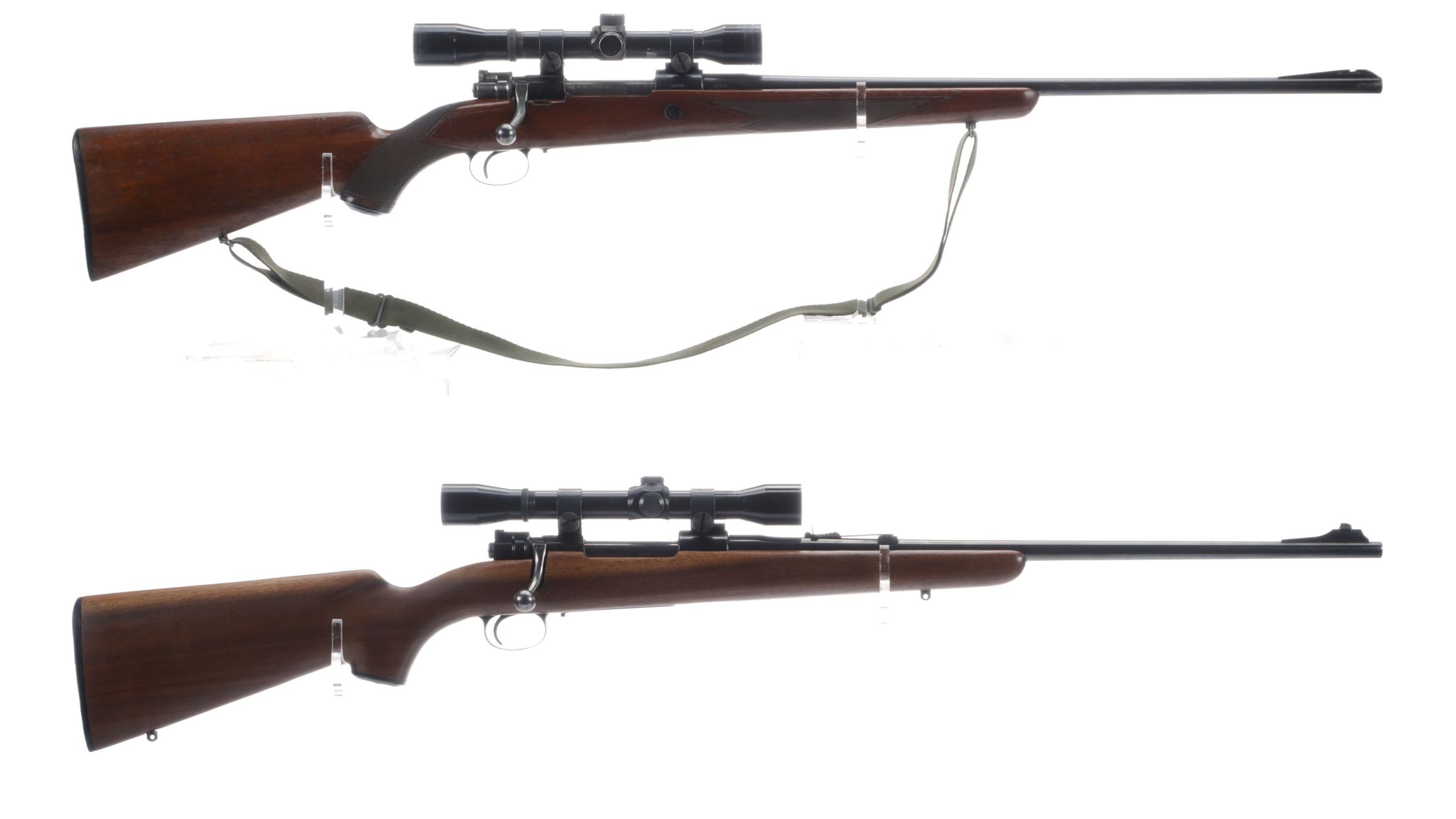 Two Belgium Fabrique Nationale Bolt Action Rifles with Scopes | Rock ...